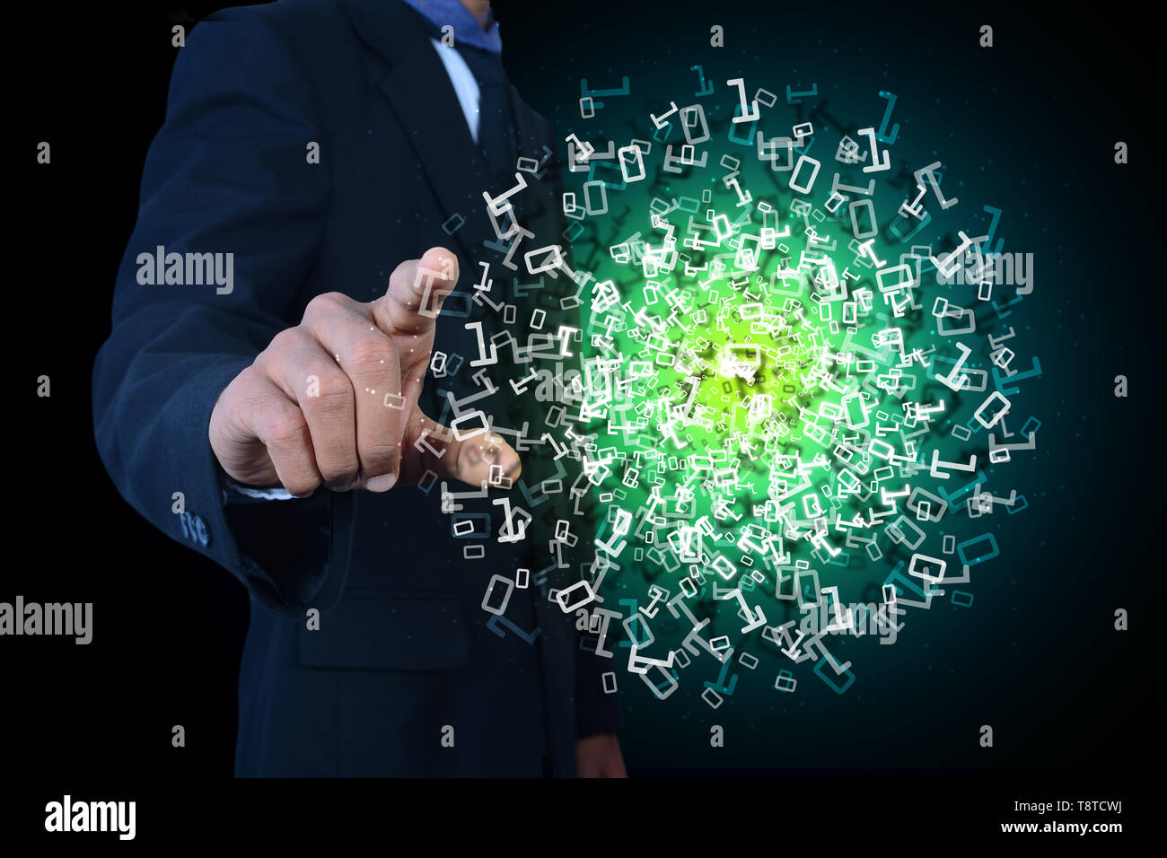 Binary digits hi-res stock photography and images - Alamy