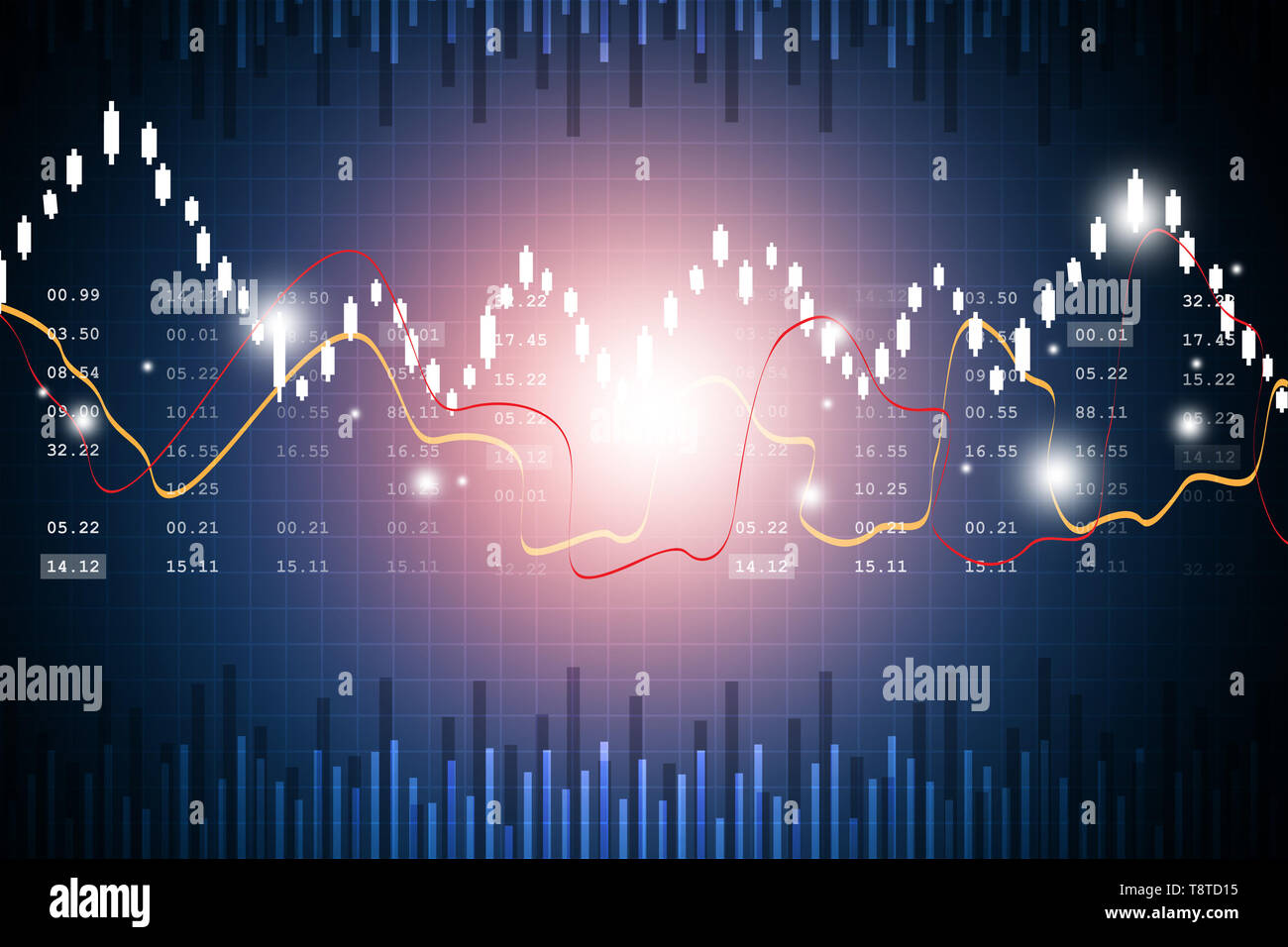 Stock market graph analysis Stock Photo - Alamy