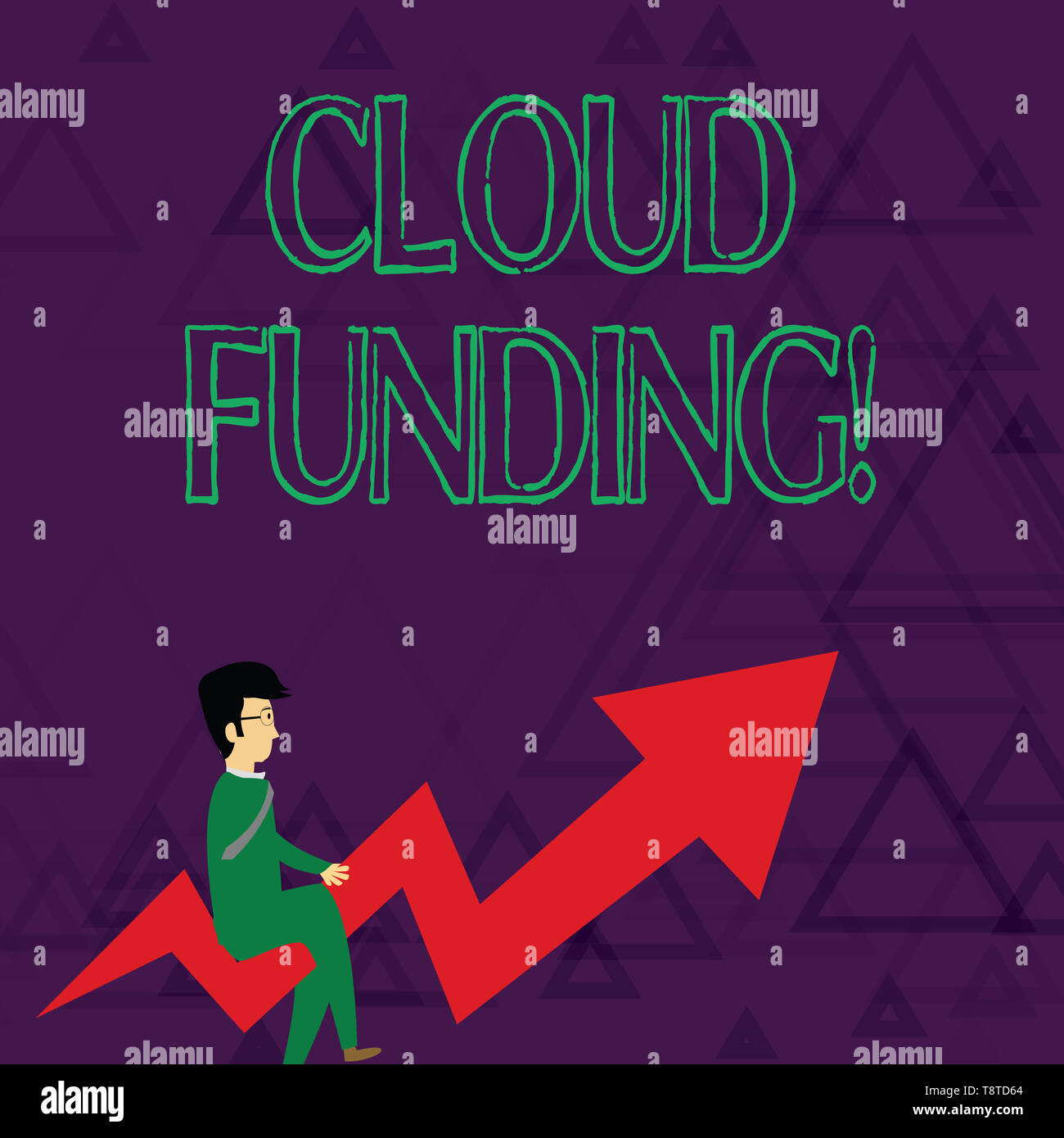 Writing note showing Cloud Funding. Business concept for Financiers ...