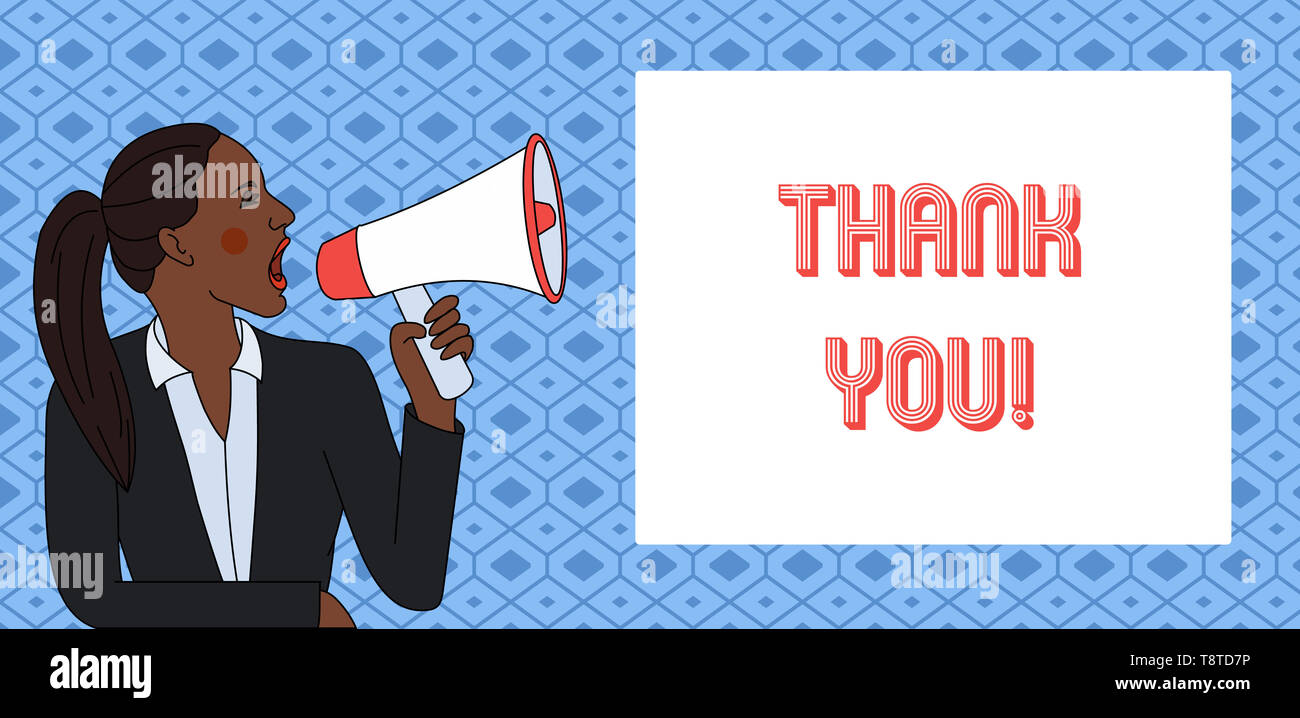 Handwriting text Thank You. Conceptual photo polite expression used ...