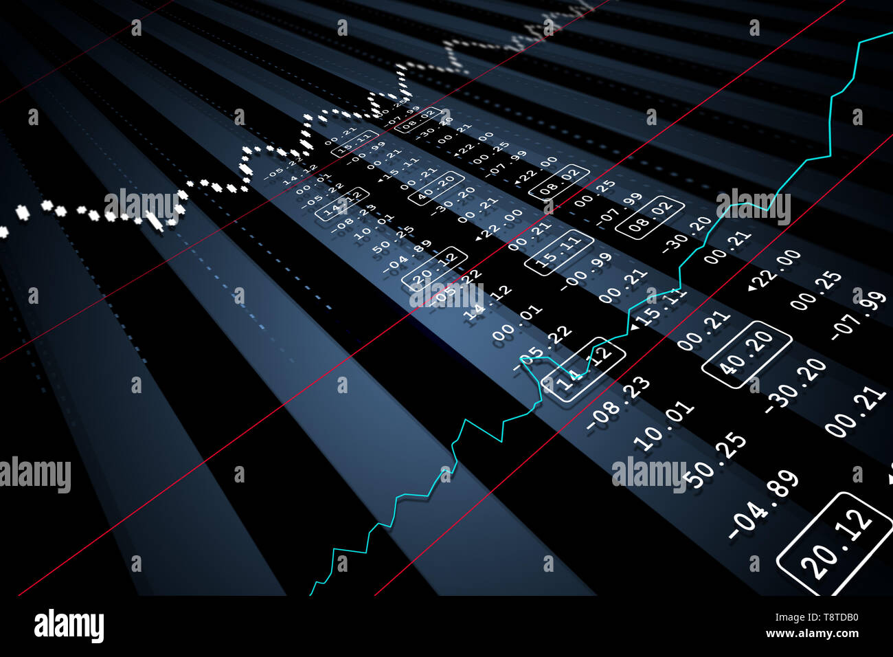 Stock market graph analysis Stock Photo - Alamy