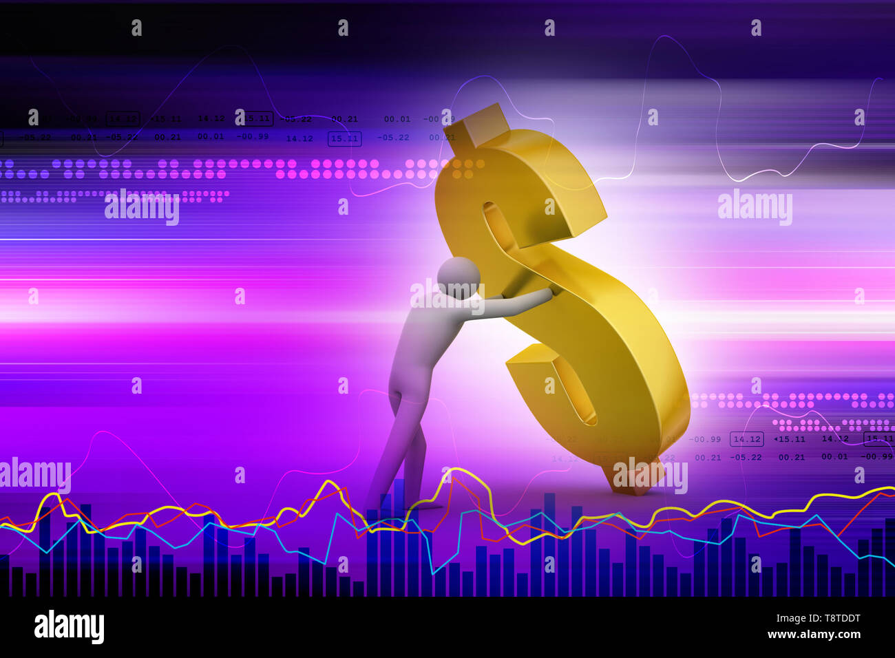 Man 3d lean hi-res stock photography and images - Alamy