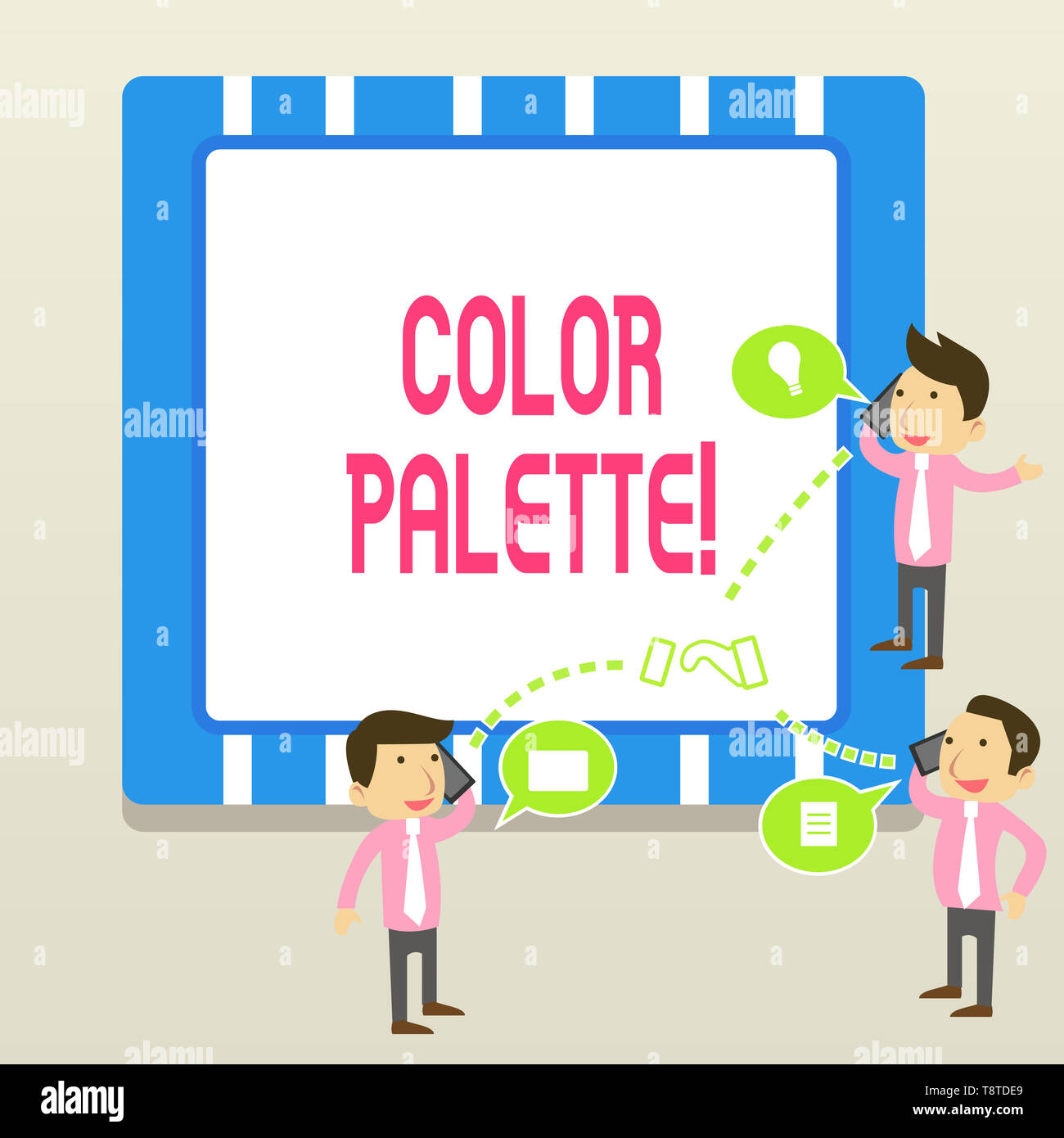 Word writing text Color Palette. Business photo showcasing full range ...
