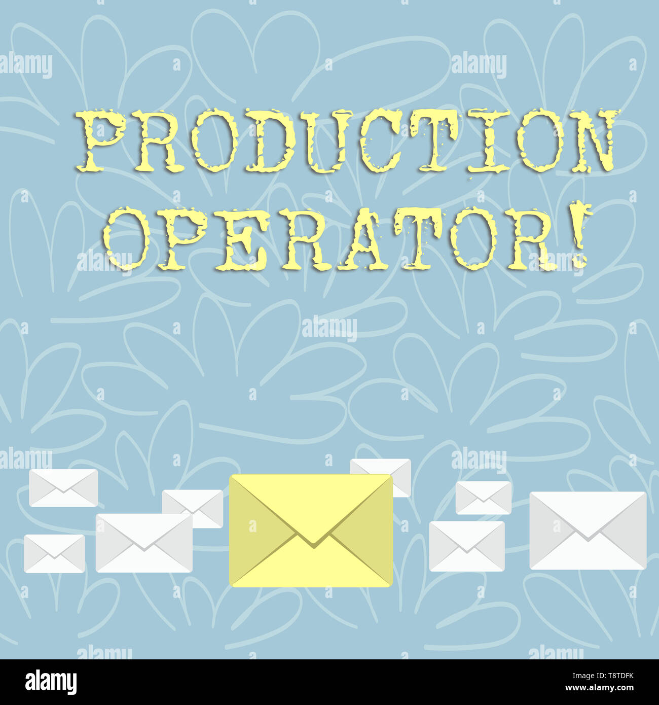 Writing note showing Production Operator. Business concept for control ...