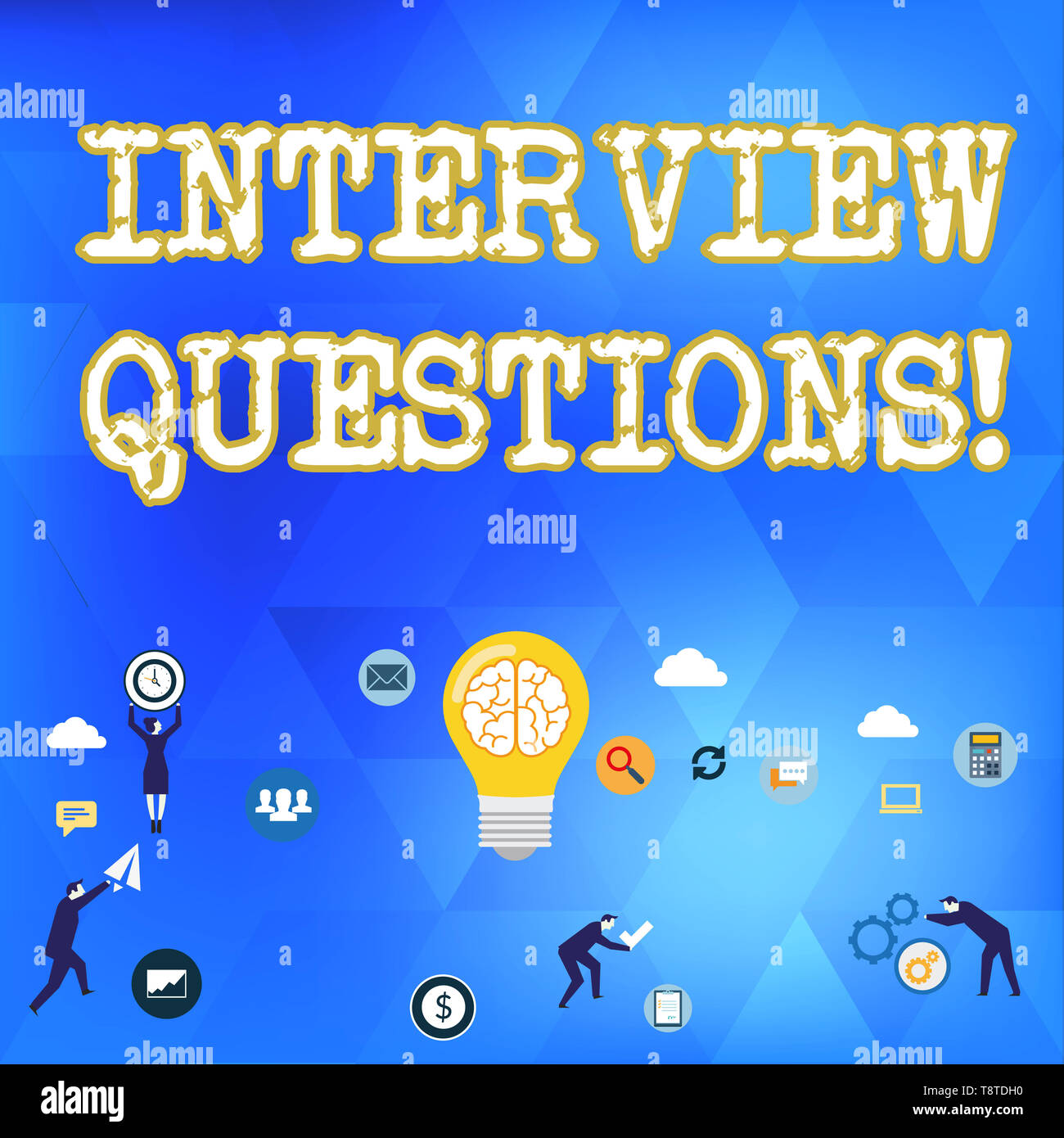 Handwriting text Interview Questions. Conceptual photo Typical topic ...