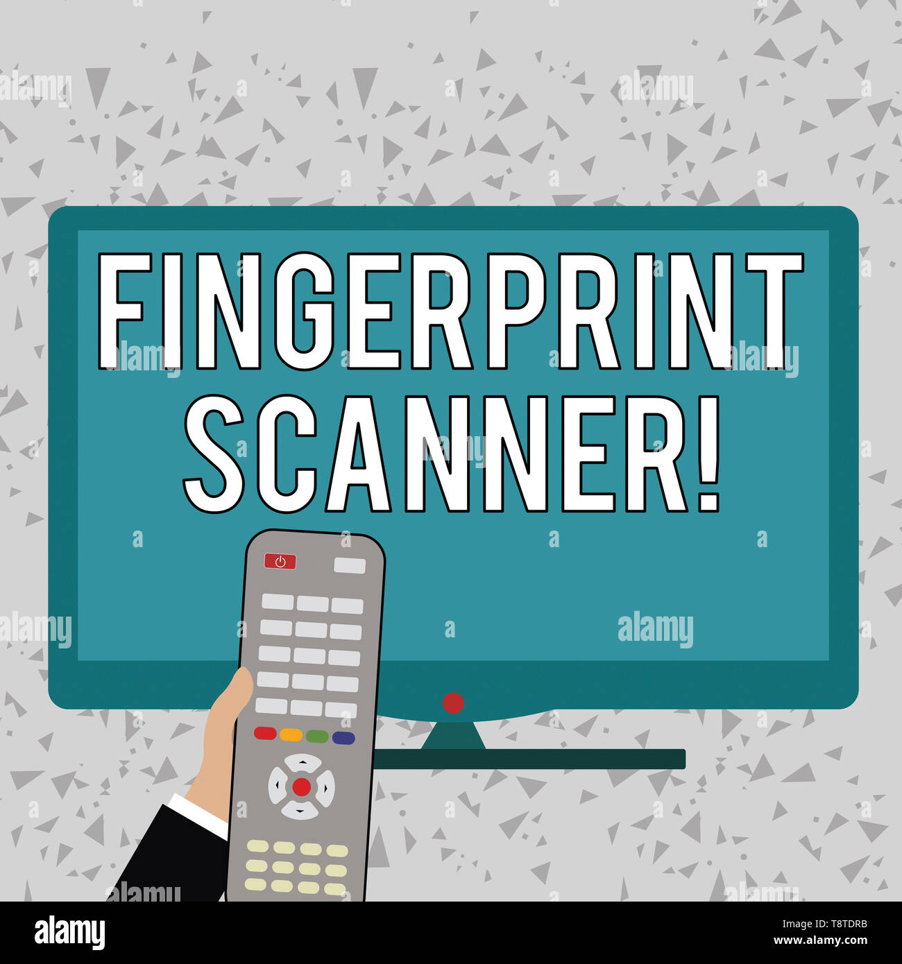 Word writing text Fingerprint Scanner. Business photo showcasing Use ...