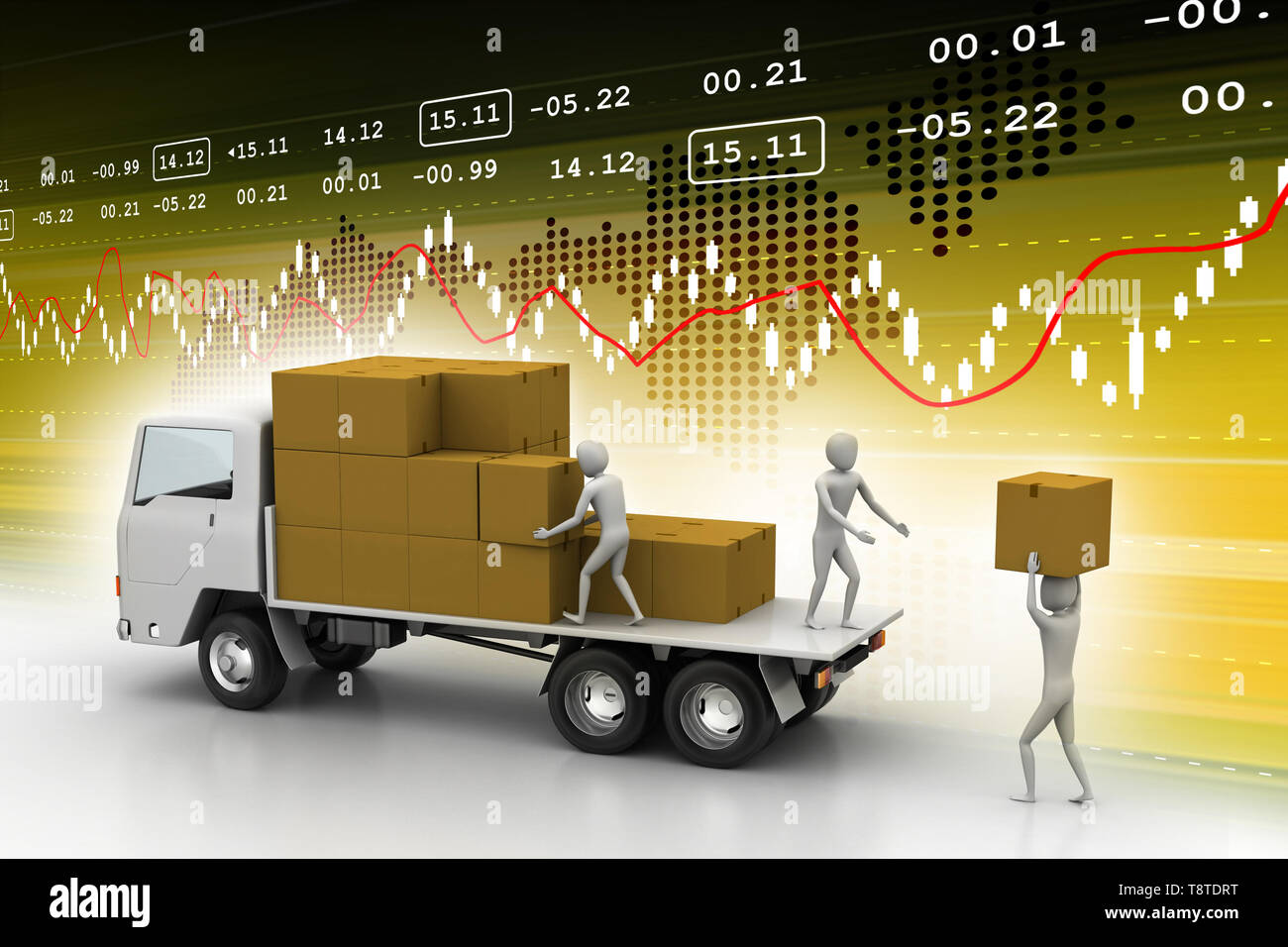 Loading and delivery of goods Stock Photo - Alamy
