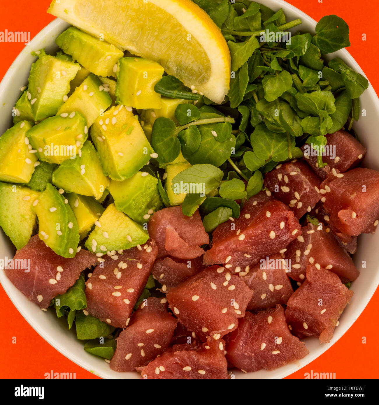 Tuna chunks hi-res stock photography and images - Alamy
