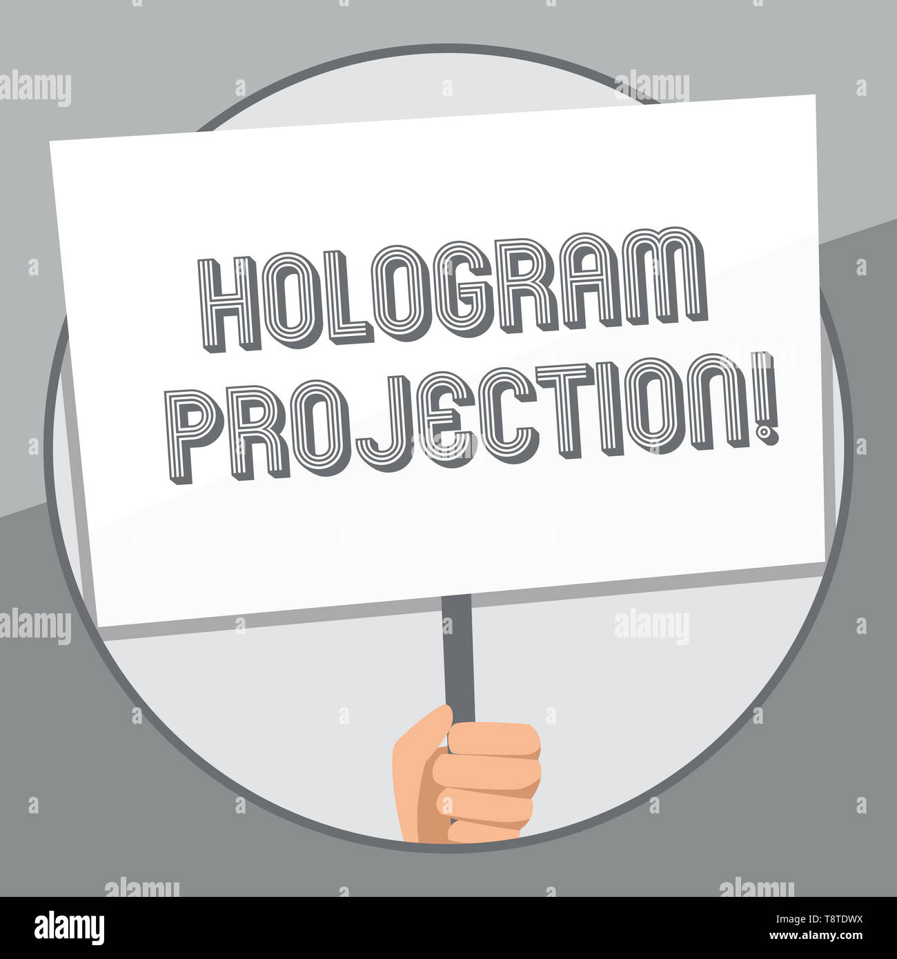 Hologram word cloud concept virtual hi-res stock photography and images ...