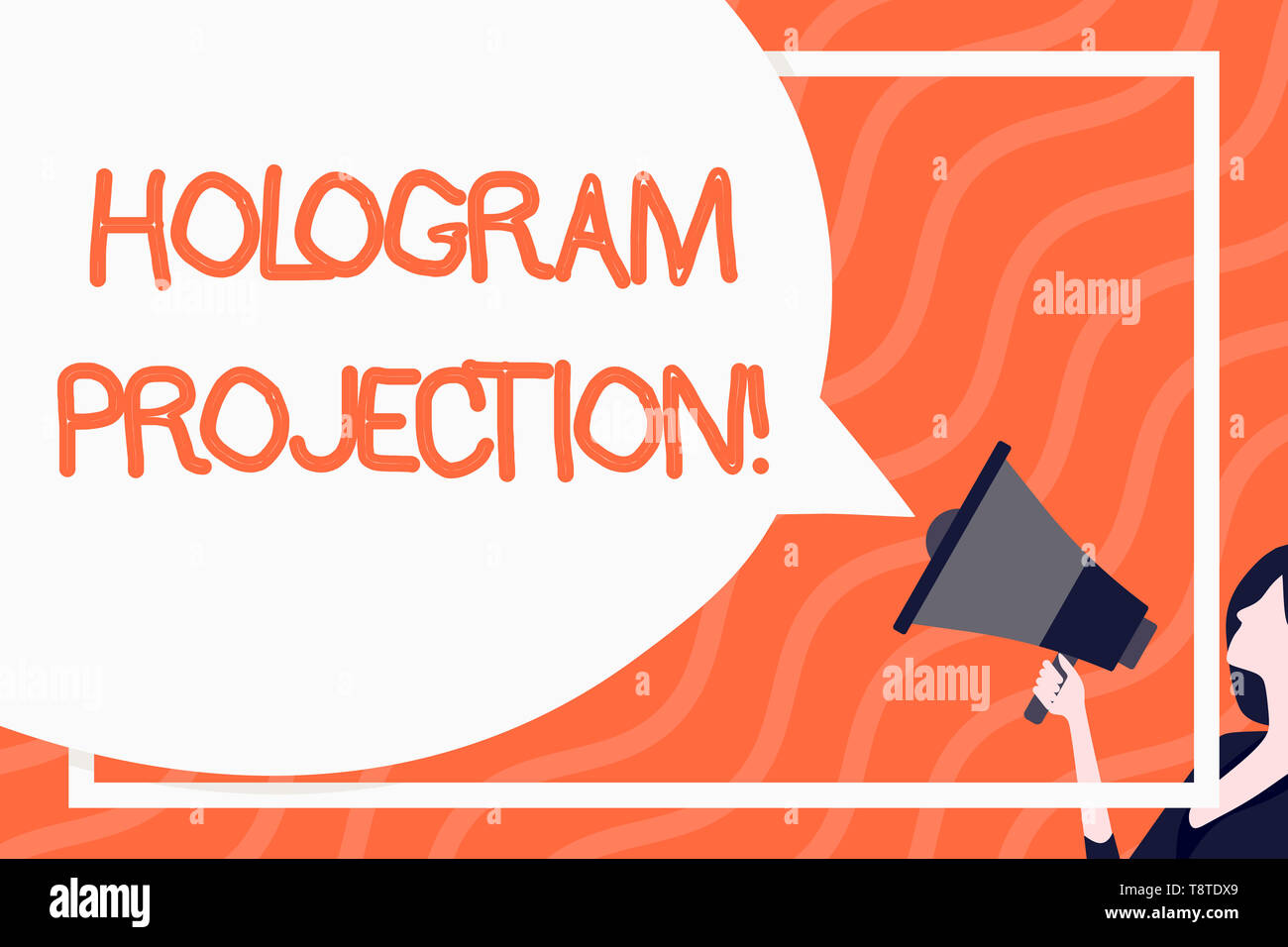 Hologram word cloud concept virtual hi-res stock photography and images ...