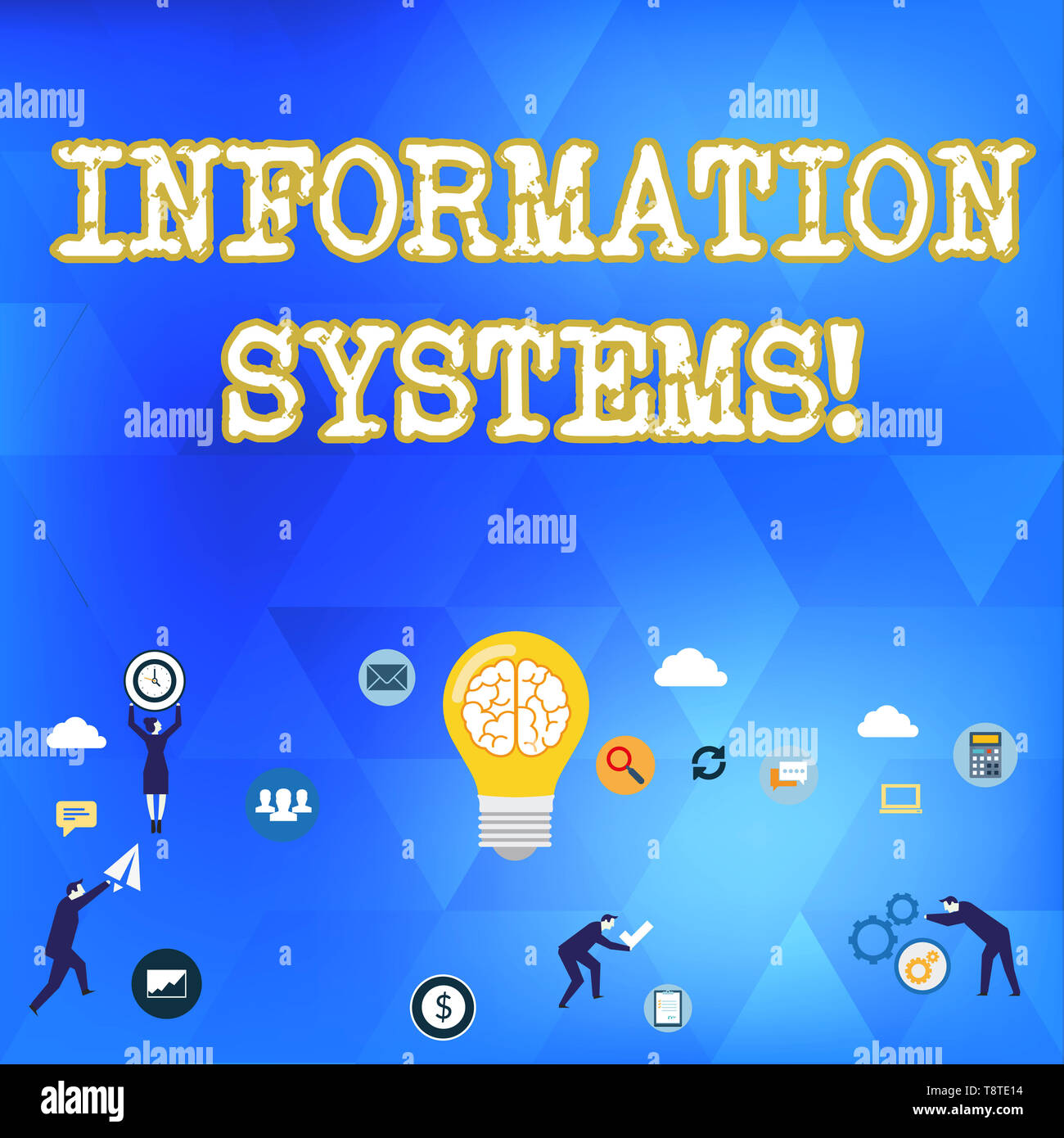 Handwriting text Information Systems. Conceptual photo study of systems ...