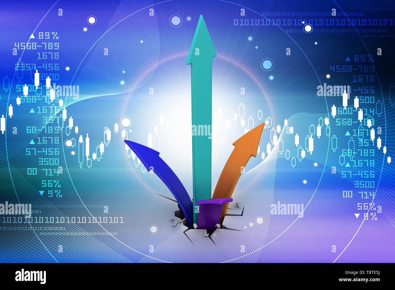 Growing arrows hi-res stock photography and images - Alamy