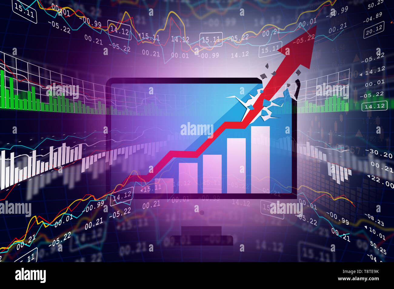 Stock market business graph Stock Photo - Alamy