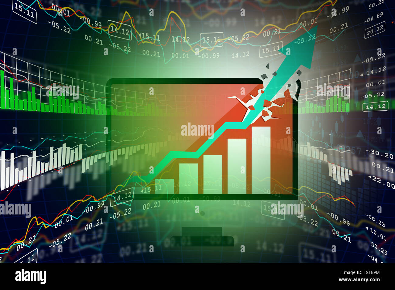 Stock market business graph Stock Photo - Alamy
