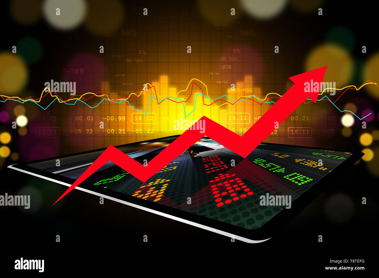 Stock market business graph Stock Photo - Alamy