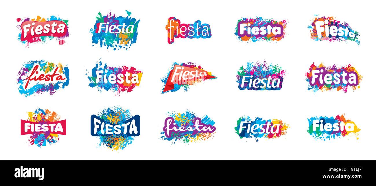 Abstract logo for the Fiesta. Vector illustration Stock Vector Image ...