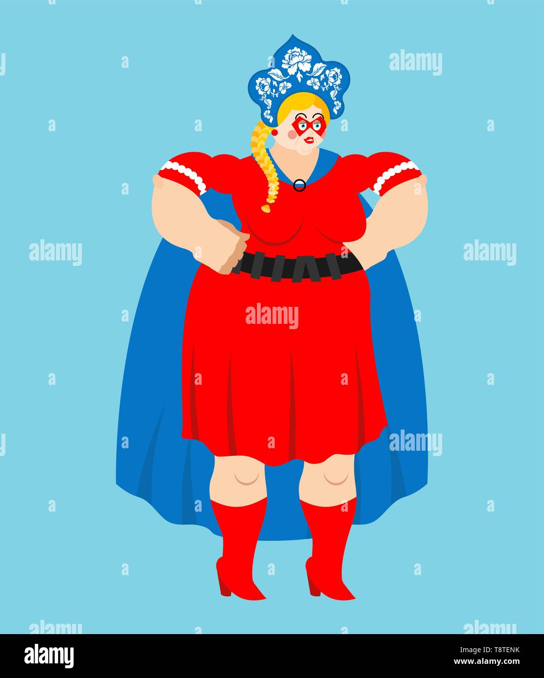 Girl russian flag face Stock Vector Images - Alamy