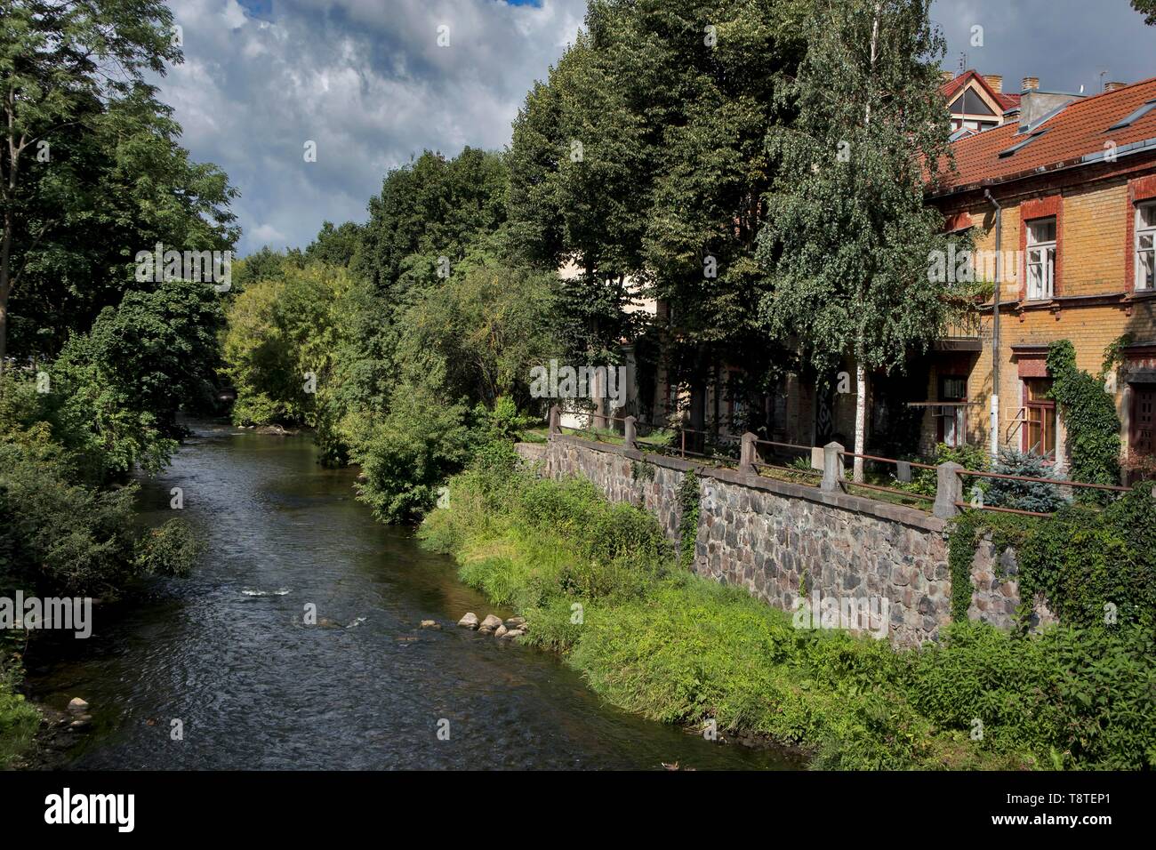 Vilnius, Lithuania - April 16, 2019 . Aerial view of the city from ...