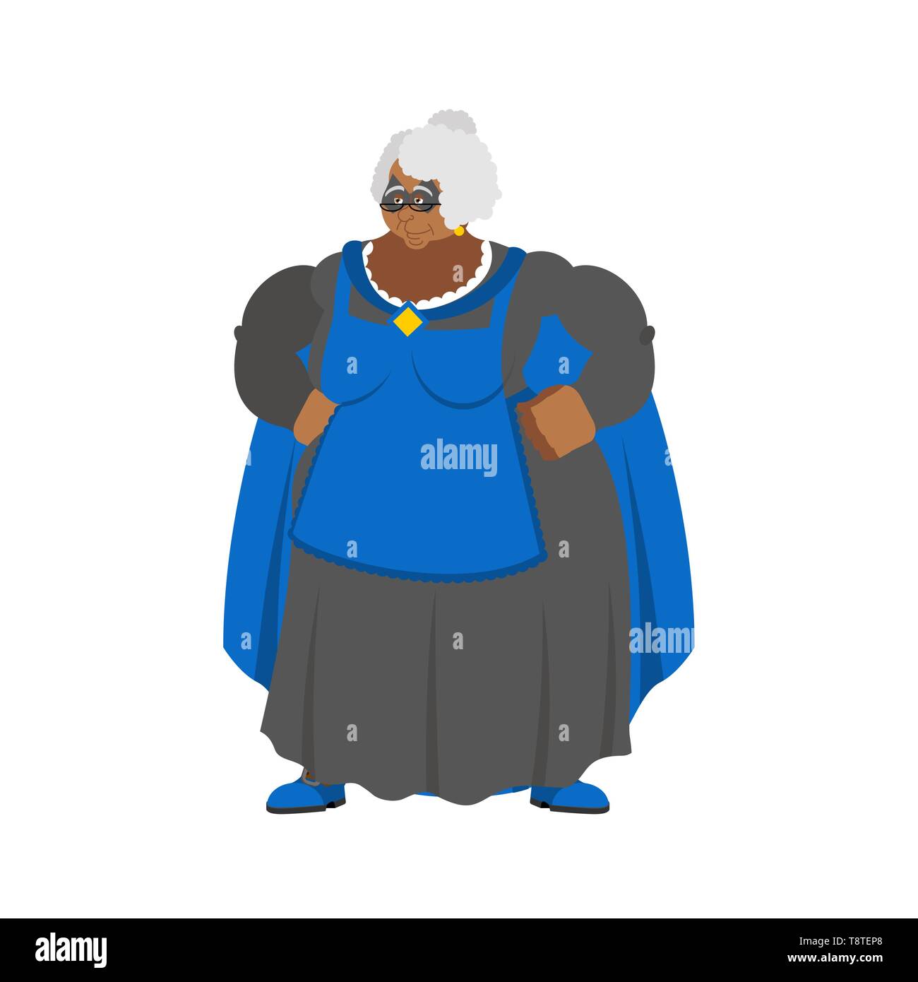 Elderly woman costume mask Stock Vector Images - Alamy