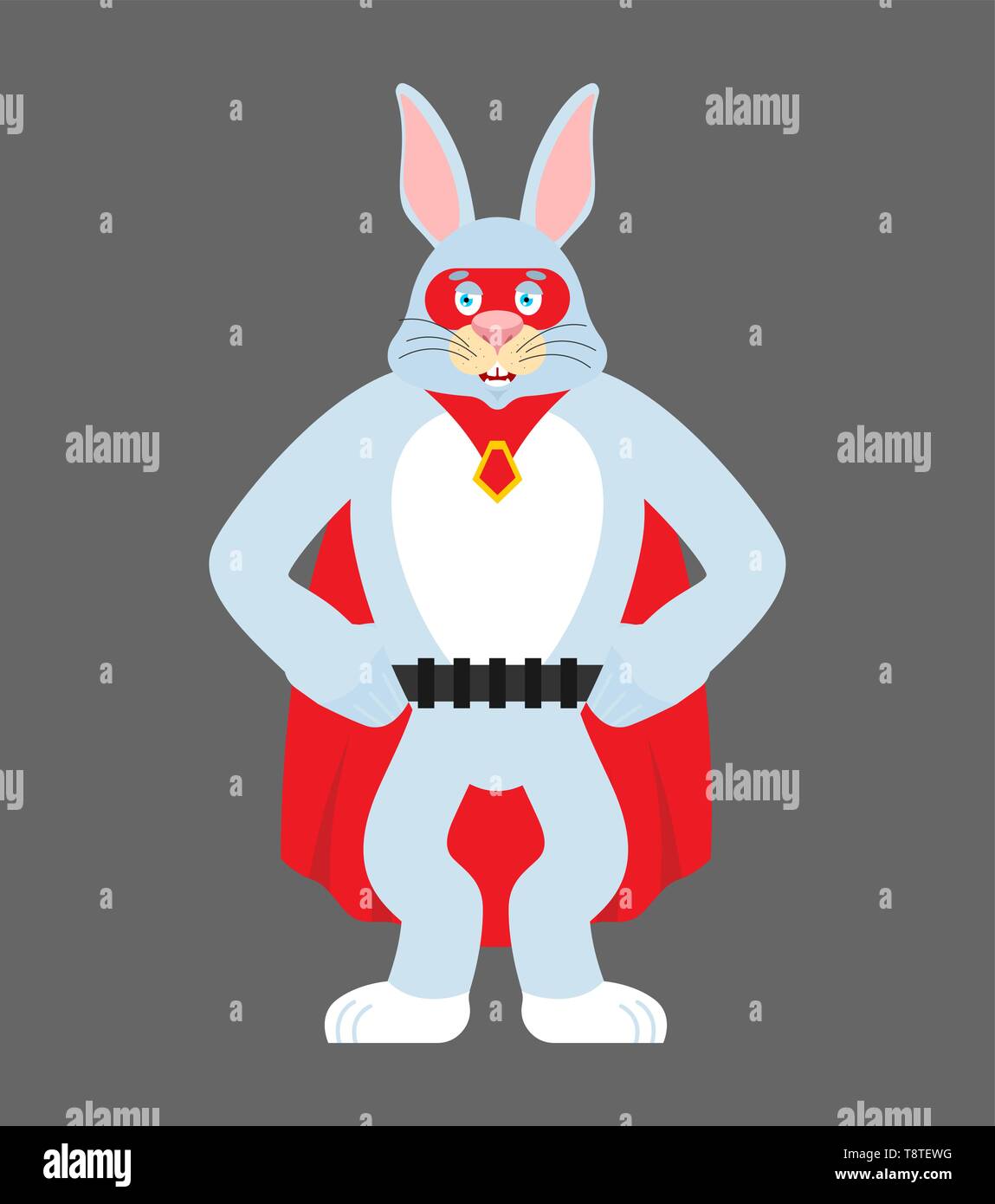 Brave rabbit Stock Vector Images - Alamy