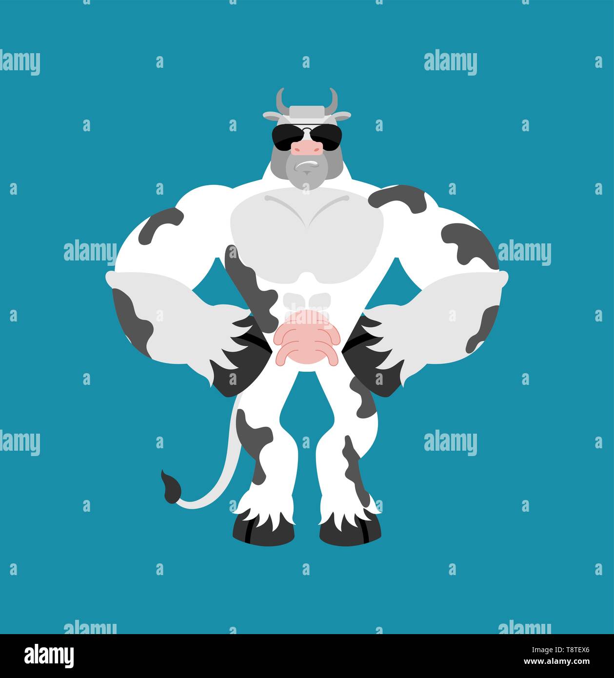 Serious cow Stock Vector Images - Alamy