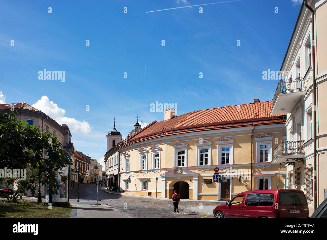 Vilnius, Lithuania, 14, May, 2019 , Typical two-storey residential ...
