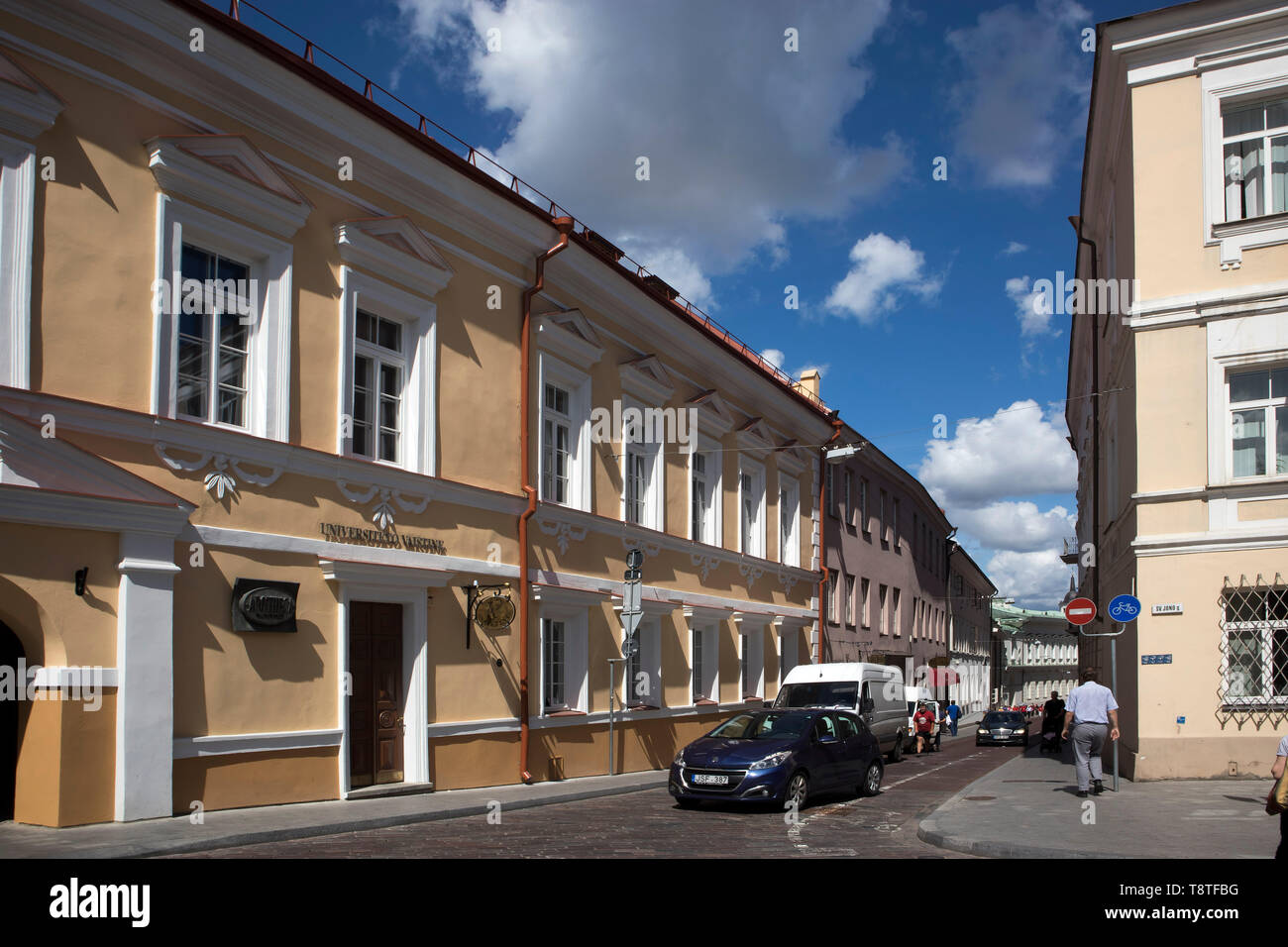 Vilnius, Lithuania, 14, May, 2019 , Typical two-storey residential ...