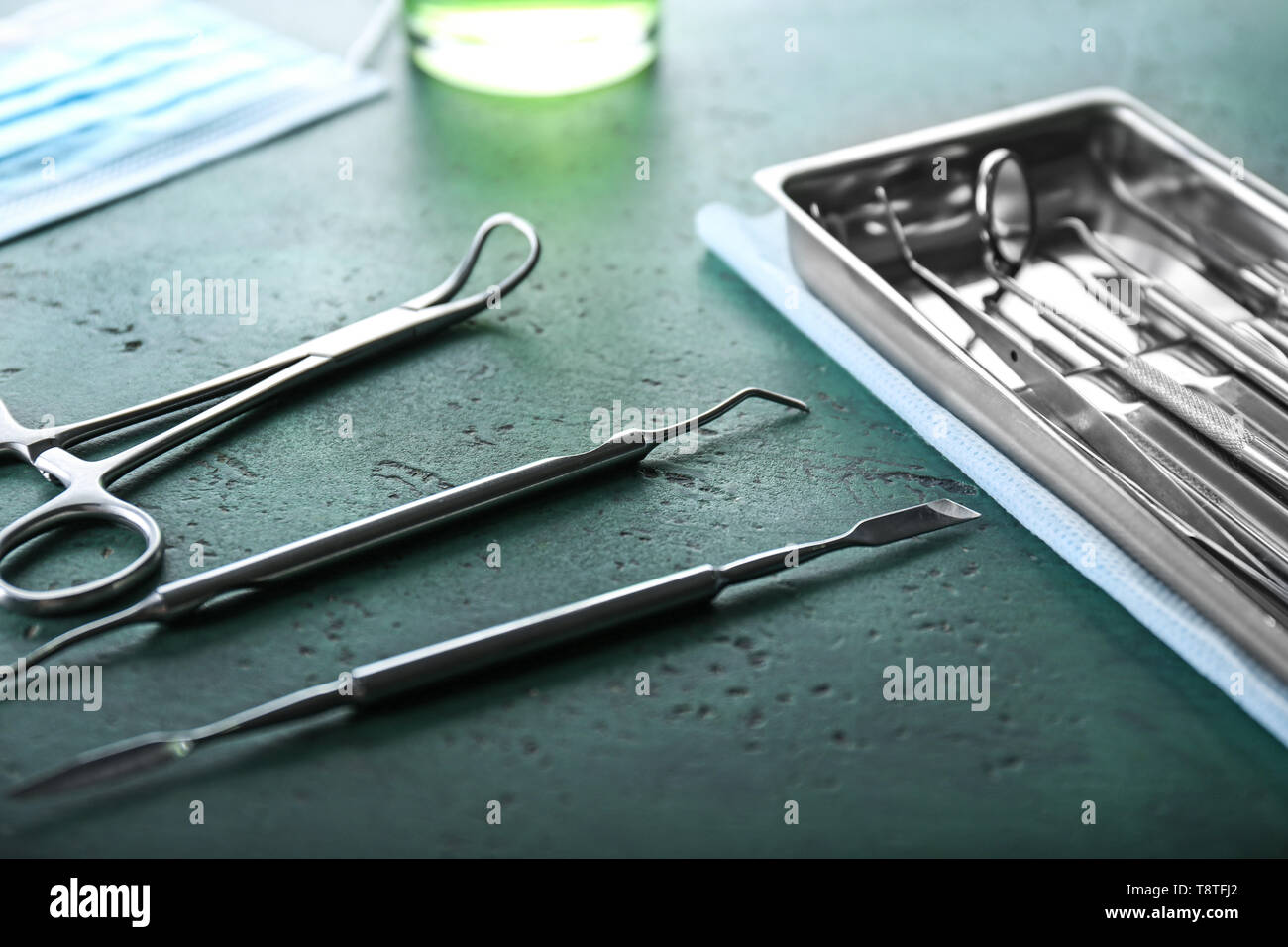 Doctor office table scissors hi-res stock photography and images - Alamy