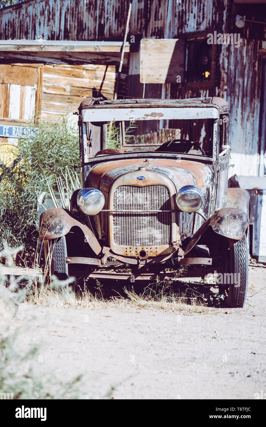 Broken and abandoned classic car Ford Model A Stock Photo - Alamy