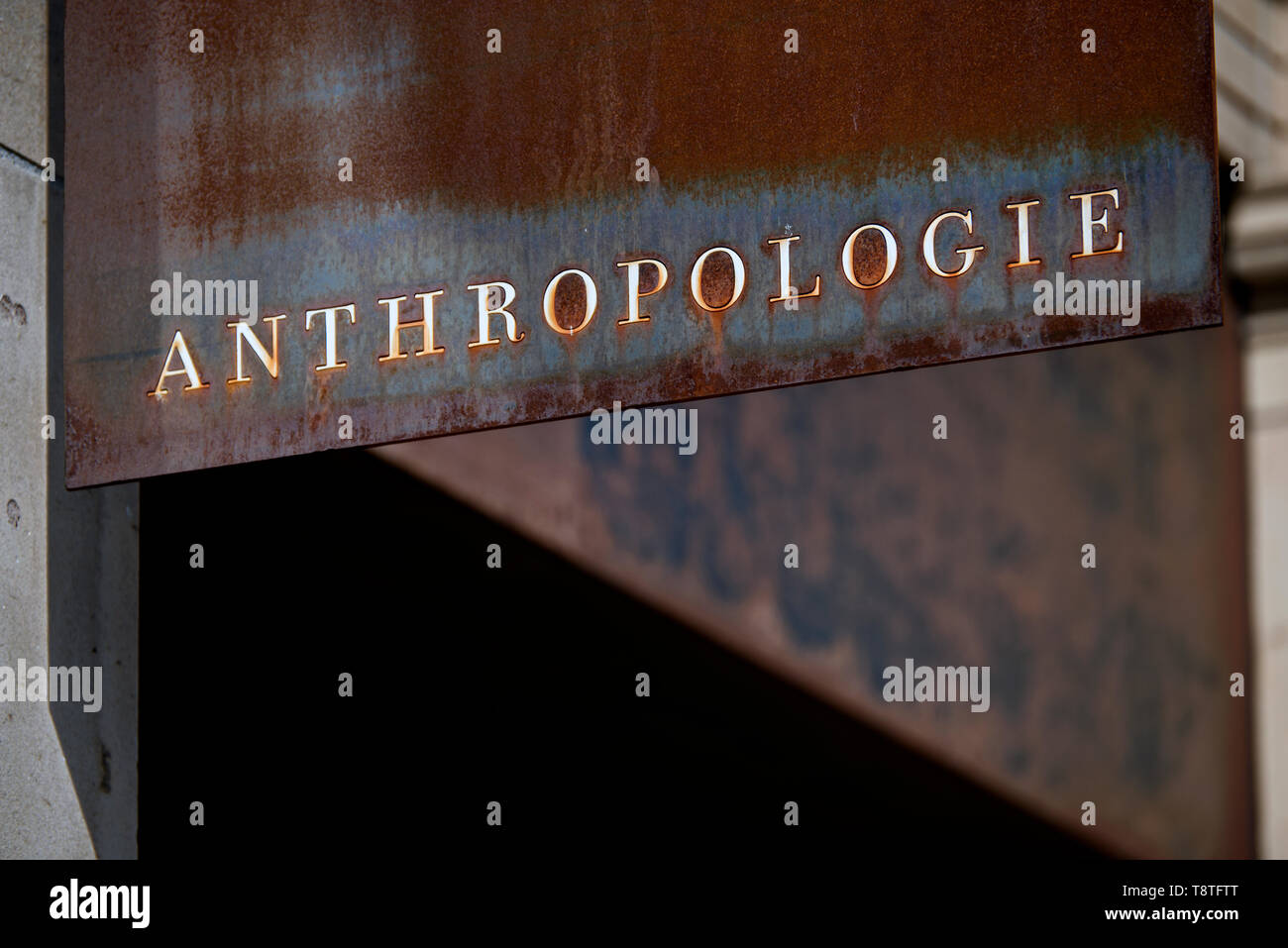 The Anthropologie sign outside their store on George Street, Edinburgh ...
