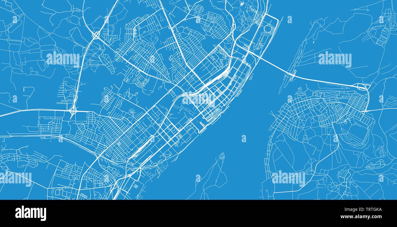 Urban vector city map of Volgograd, Russia Stock Vector Image & Art - Alamy