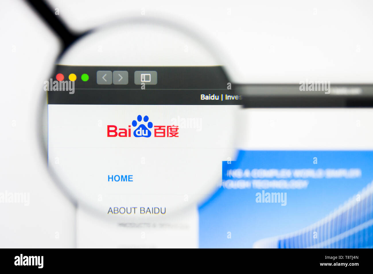 Richmond, Virginia, USA - 9 May 2019: Illustrative Editorial of Baidu ...