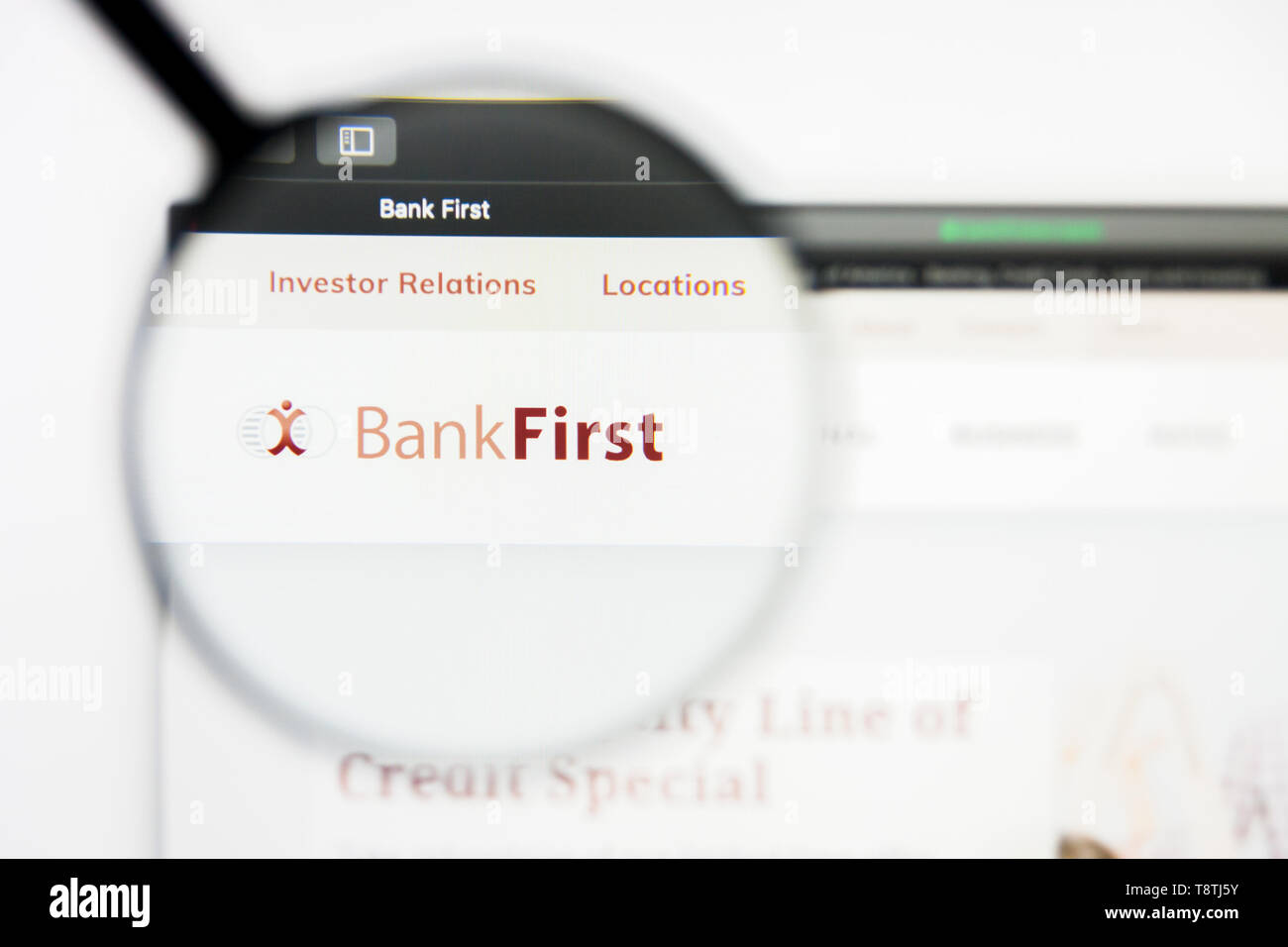 Richmond, Virginia, USA - 9 May 2019: Illustrative Editorial of Bank ...