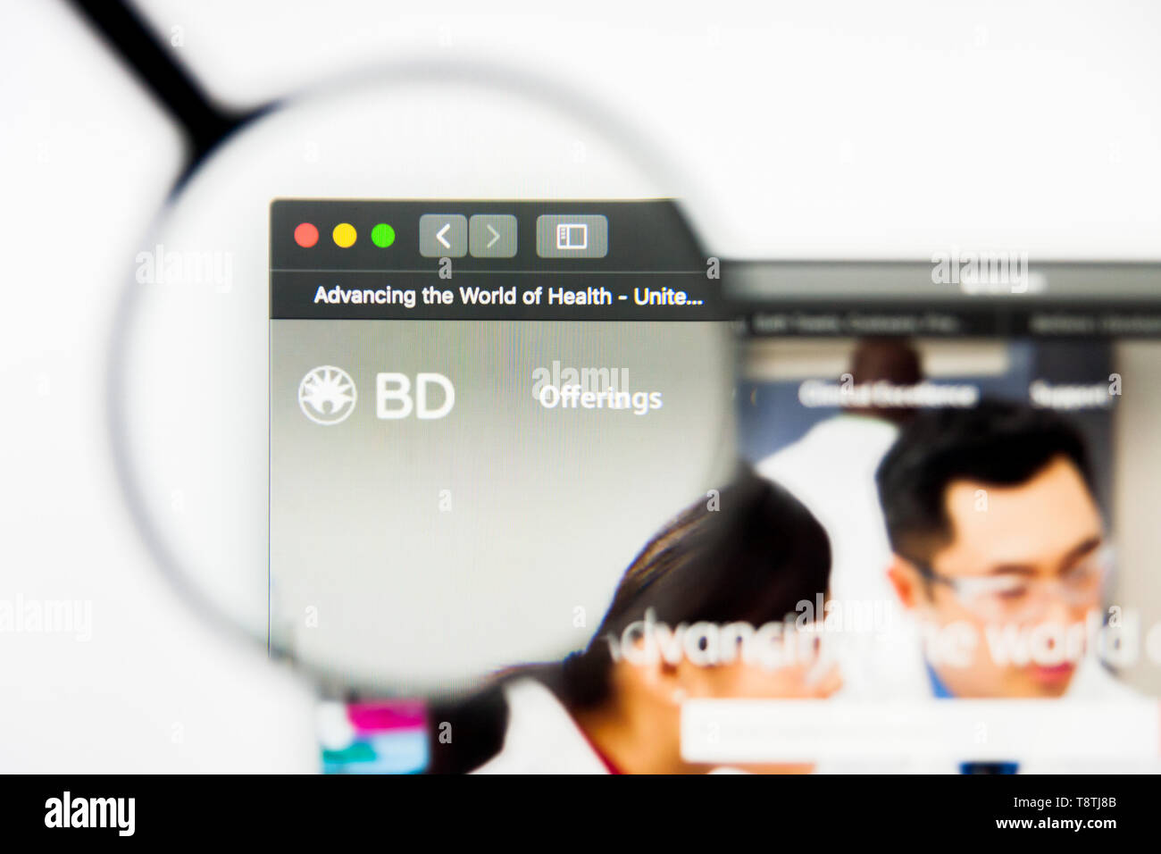 Richmond, Virginia, USA - 9 May 2019: Illustrative Editorial of Becton ...