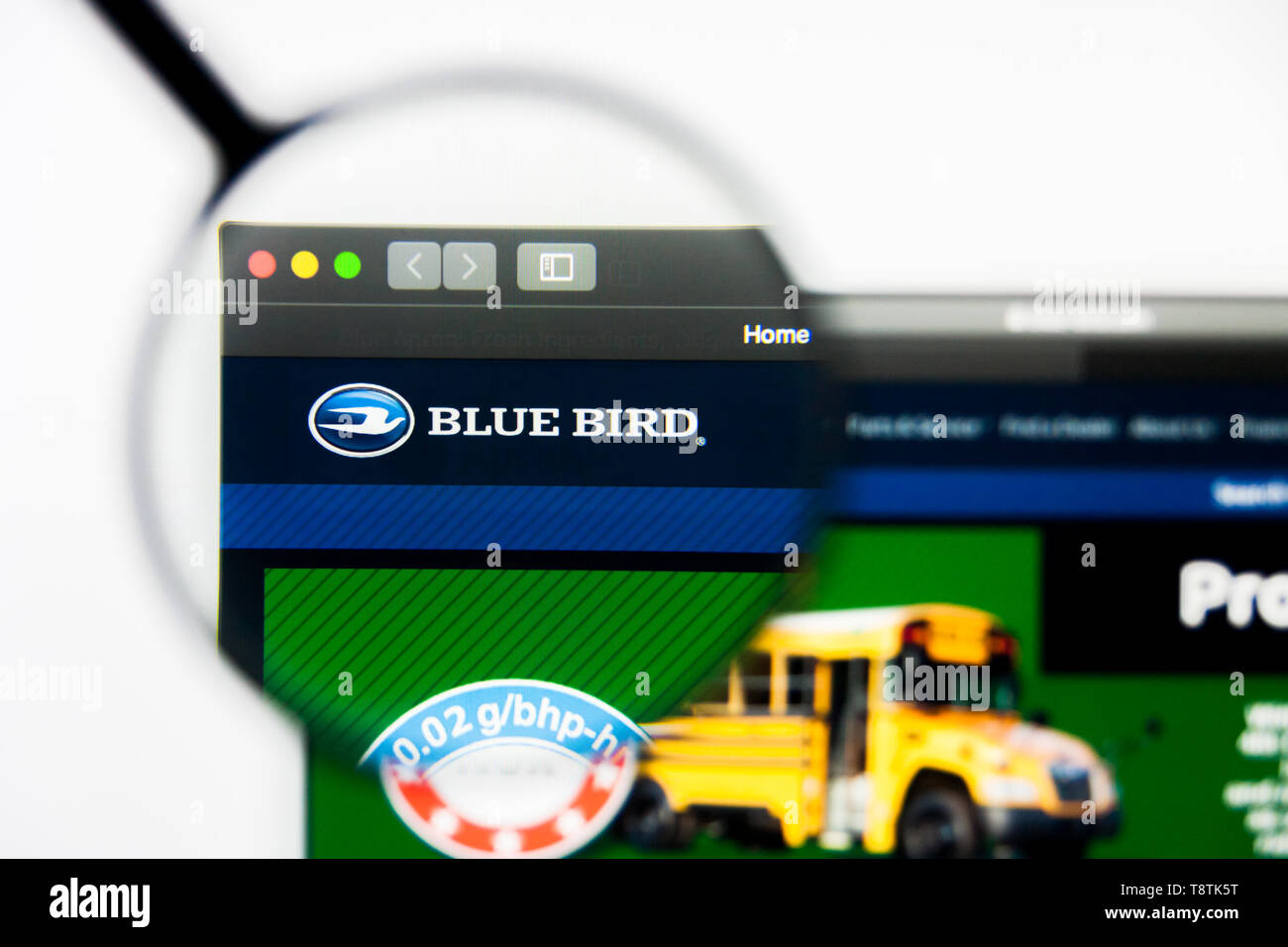 Richmond, Virginia, USA - 9 May 2019: Illustrative Editorial of Blue ...