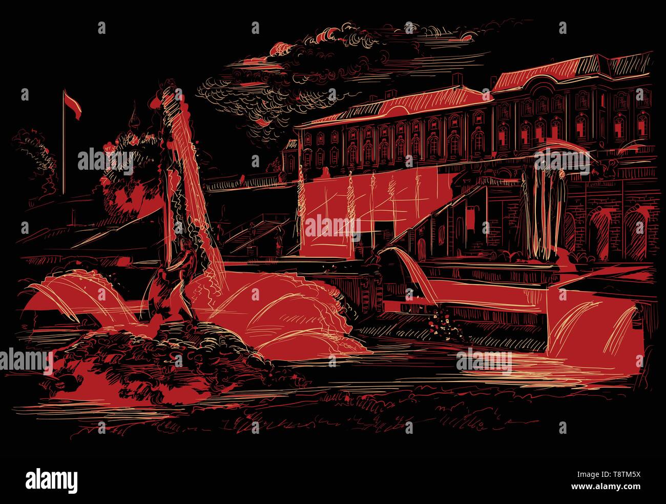 Scenic place Stock Vector Images - Alamy