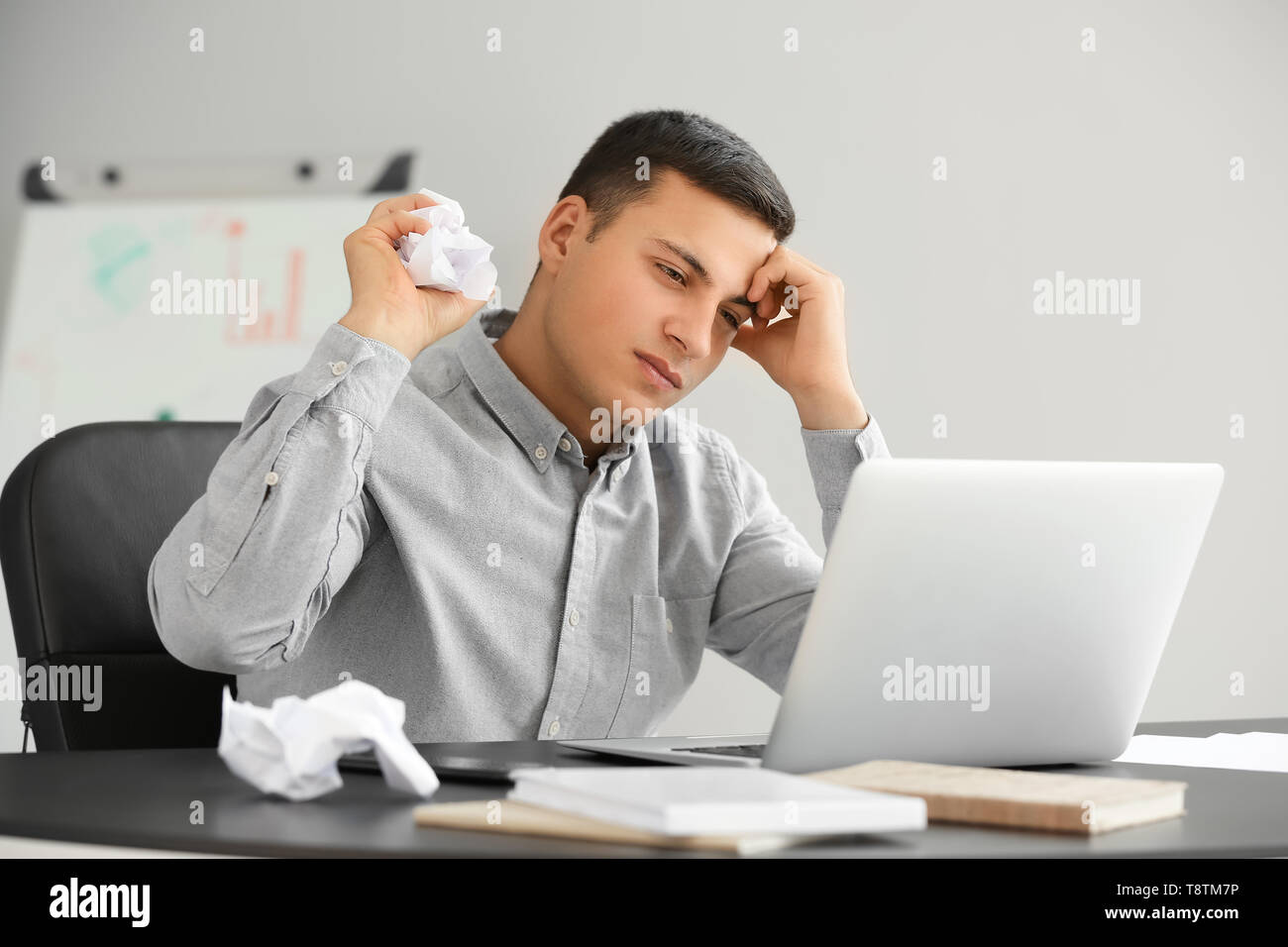 Business man stressed work crumpled hi-res stock photography and images ...