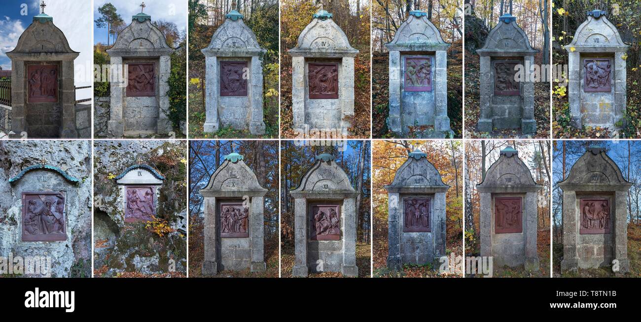 Jesus christ 14 stations of the cross hi-res stock photography and ...