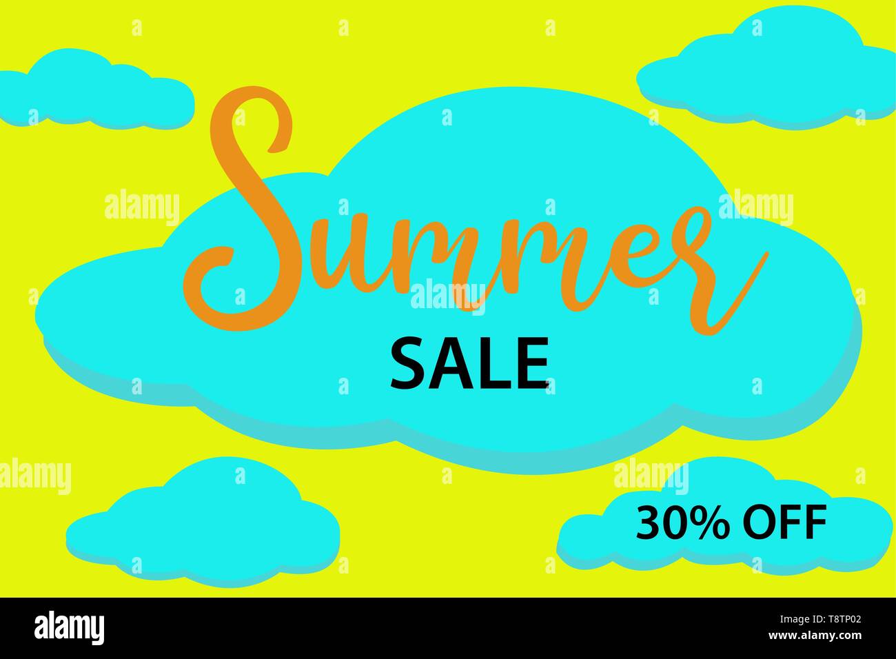 Vector lettering summer sale Stock Vector Images - Alamy