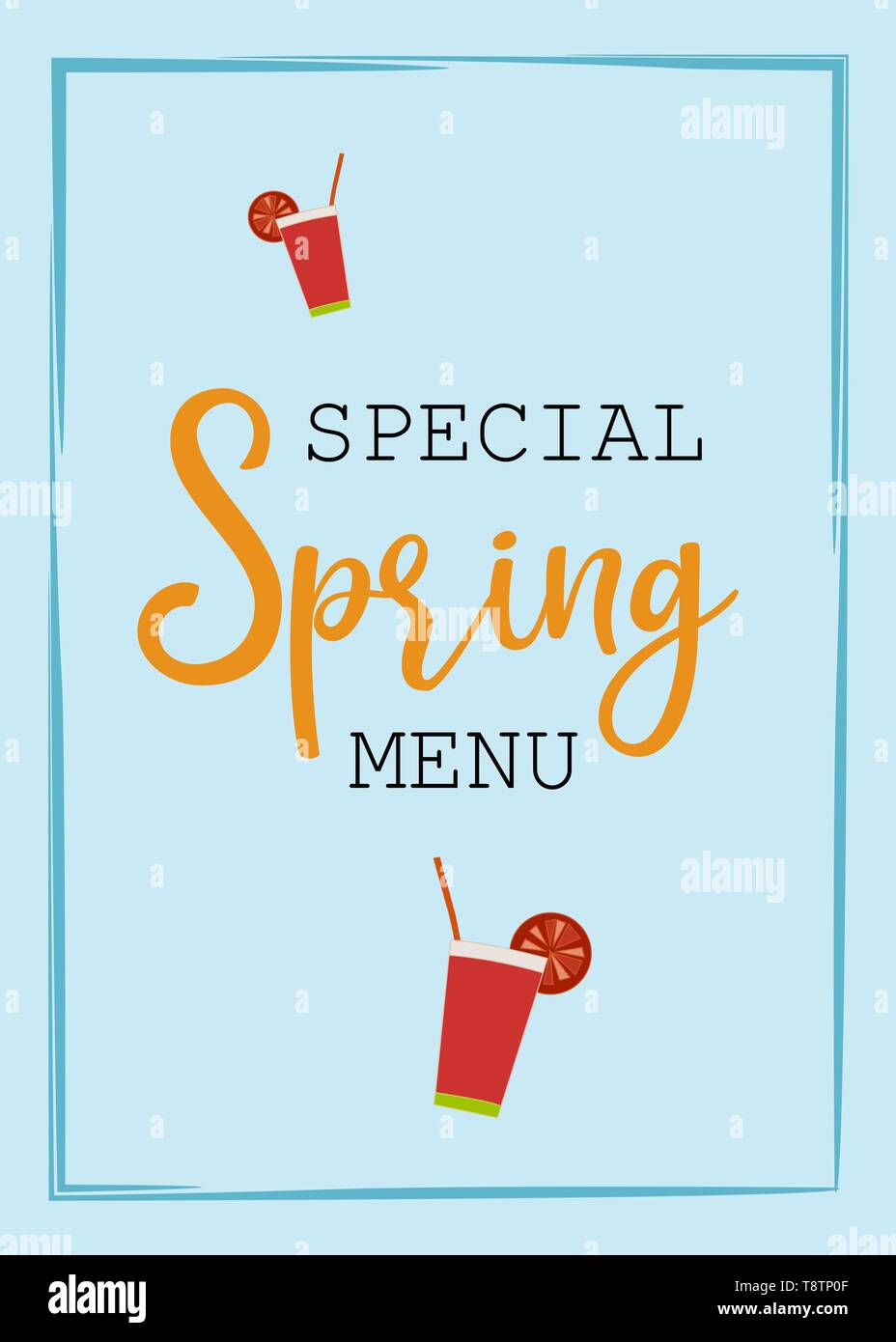 Vector to Illustrate a Special Spring Menu Stock Vector Image & Art - Alamy