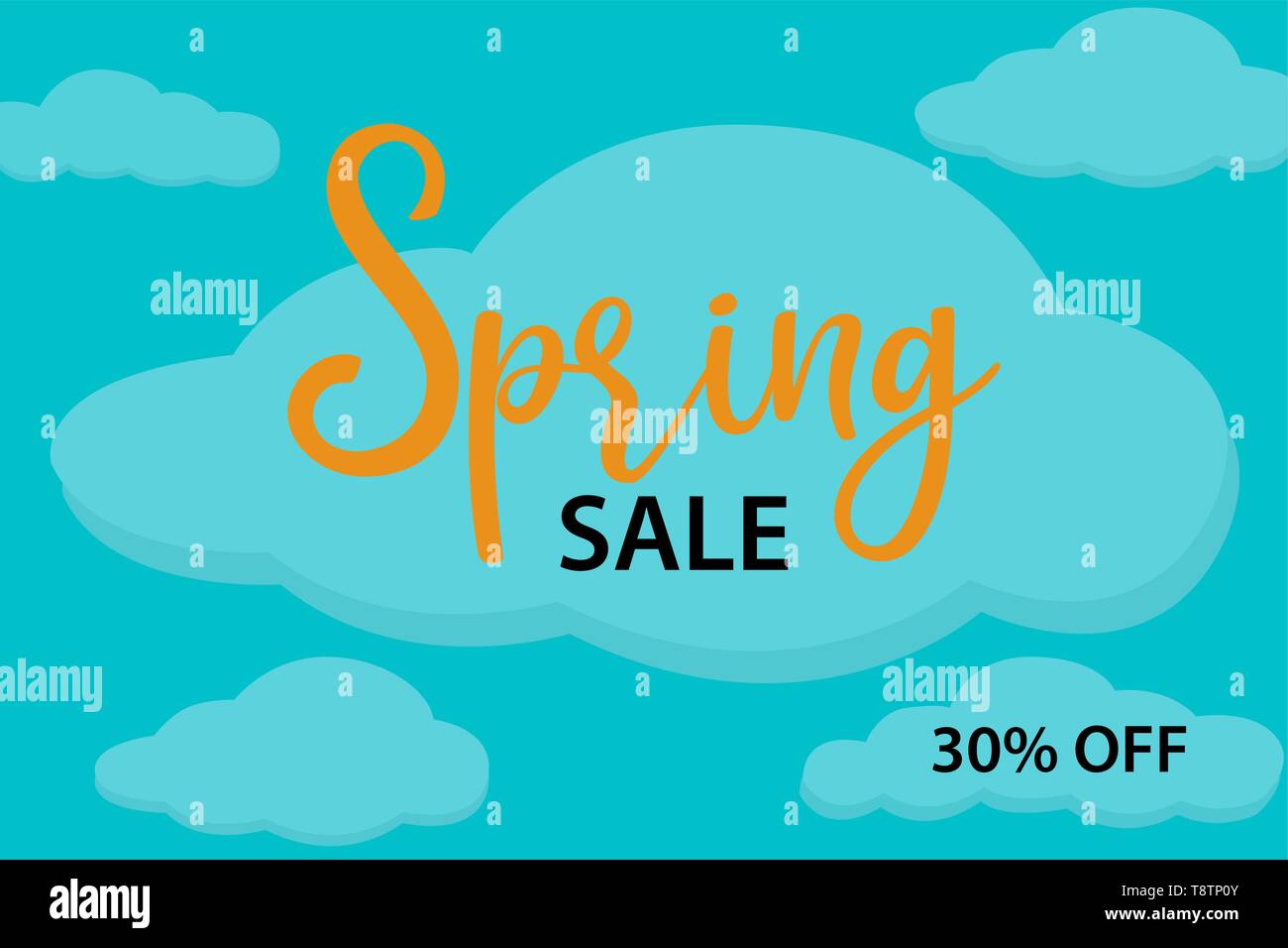 Vector Illustration of Spring Sale Banner Stock Vector Image & Art - Alamy