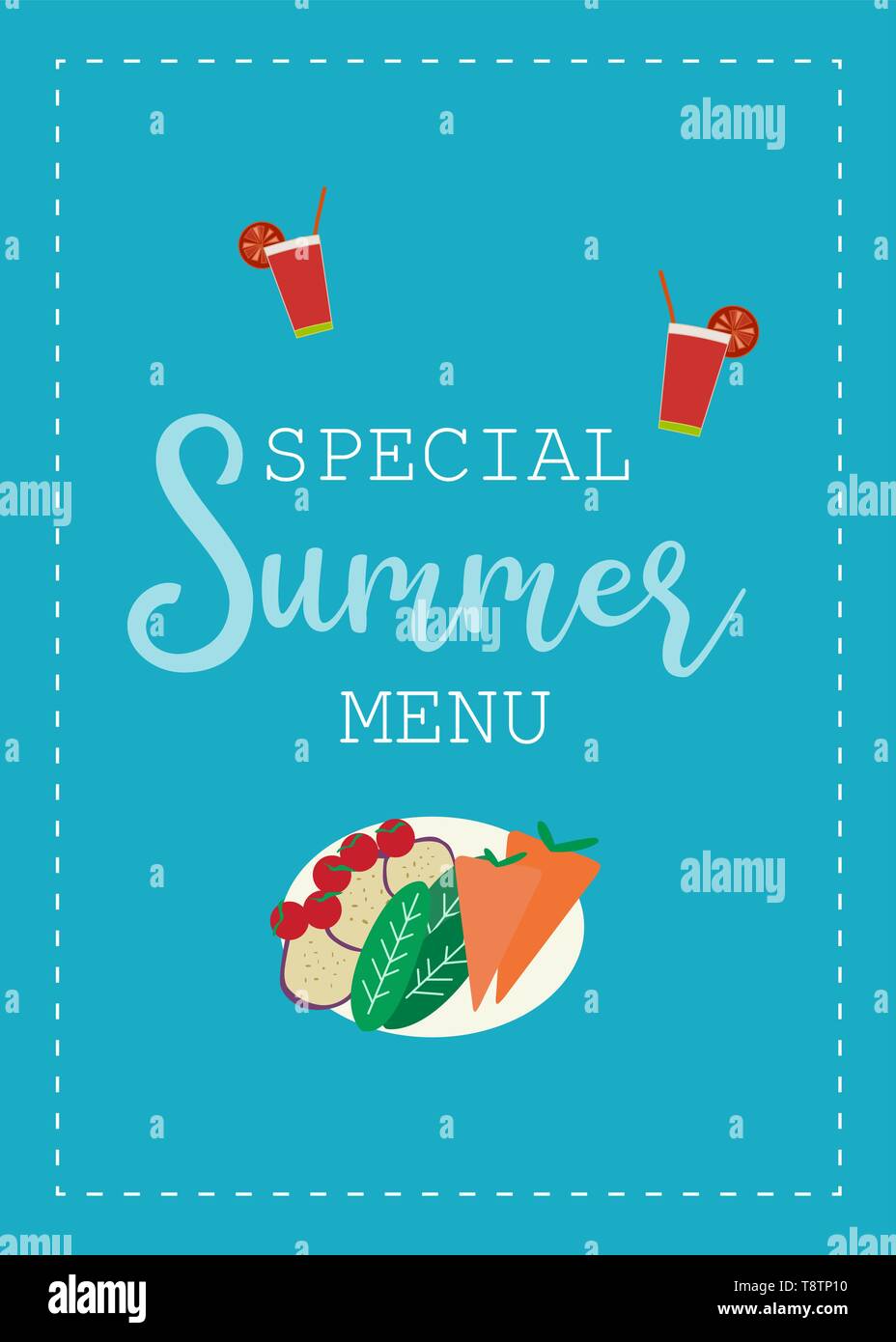 Vector to Illustrate a Special Summer Menu Stock Vector Image & Art - Alamy
