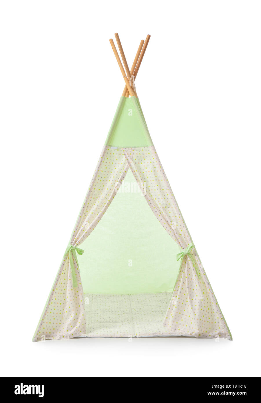 Cozy play tent for kids on white background Stock Photo - Alamy