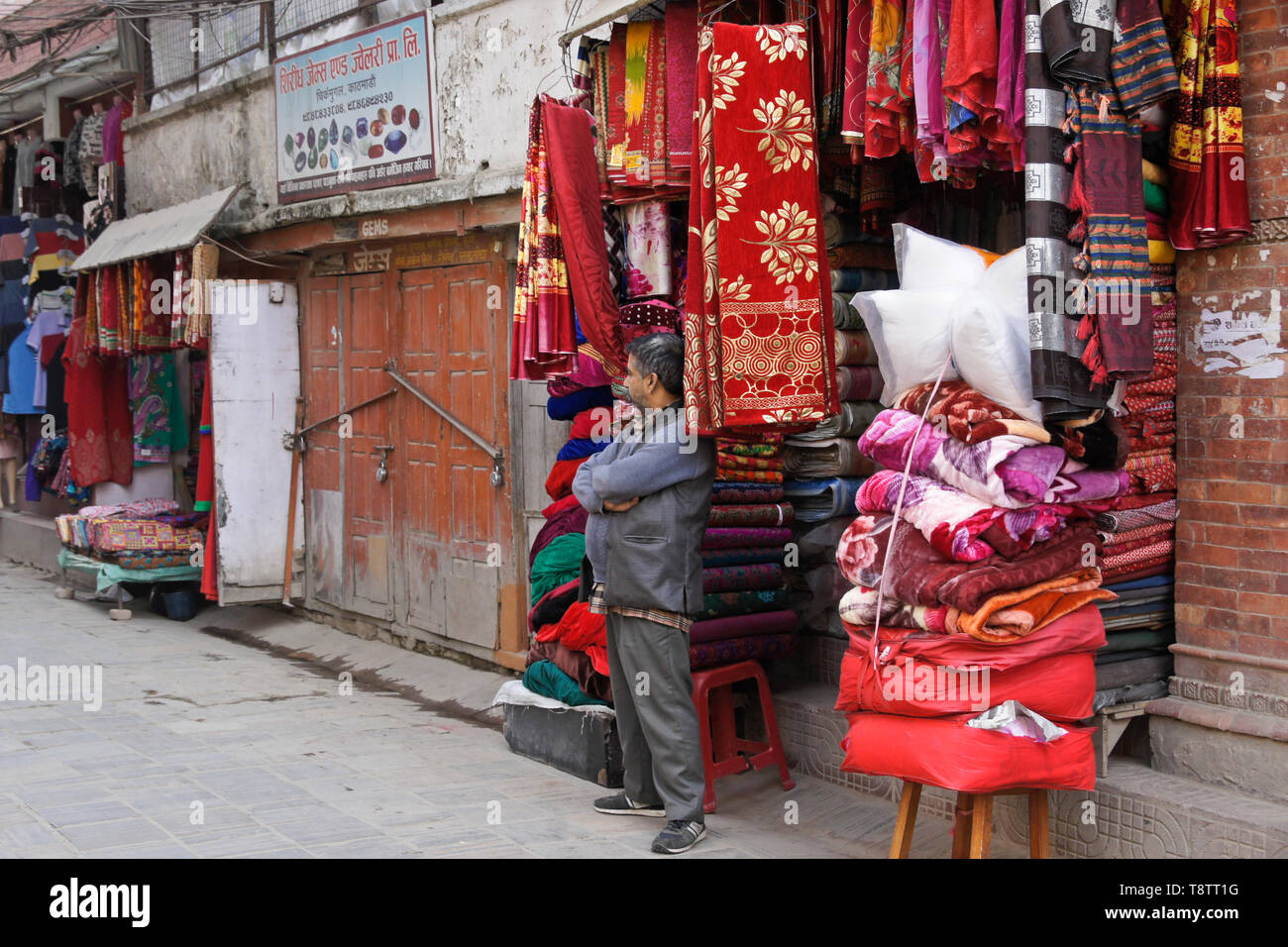 Nepal textile hi-res stock photography and images - Alamy