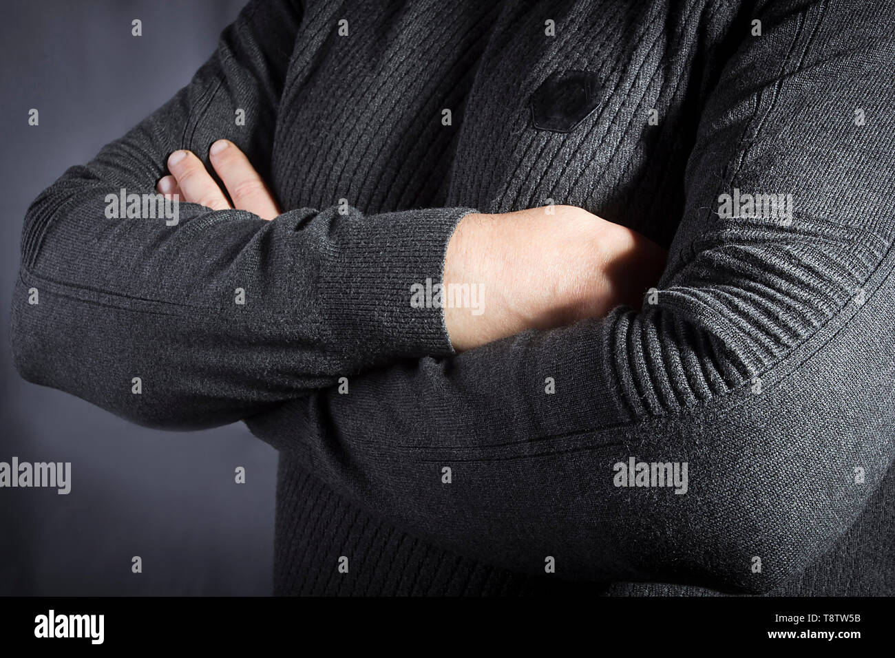 Man crossed arms over chest hi-res stock photography and images - Alamy