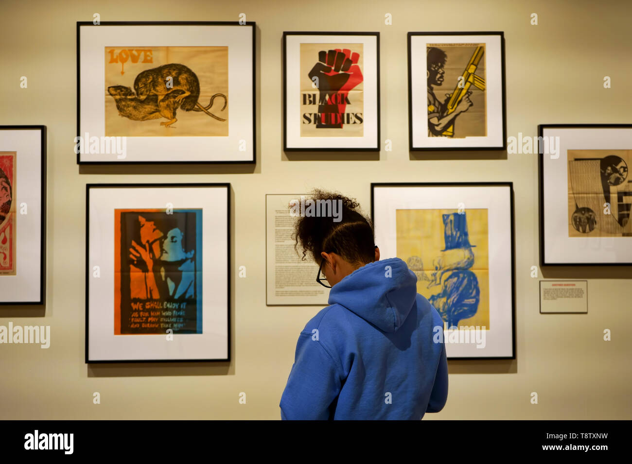 Storrs, CT USA. Oct 2018. Visitors admiring the many works of art at ...
