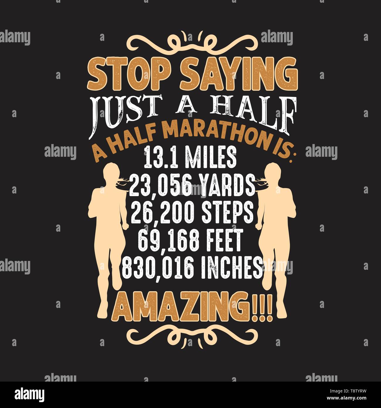 Half marathon trainer Stock Vector Images - Alamy