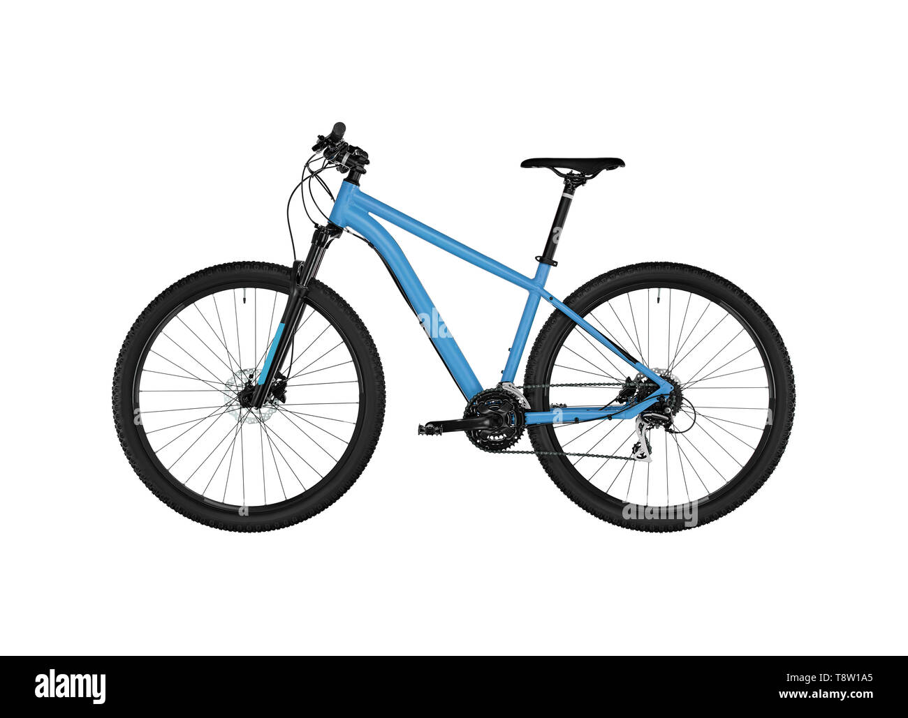 blue mountain bike Stock Photo - Alamy