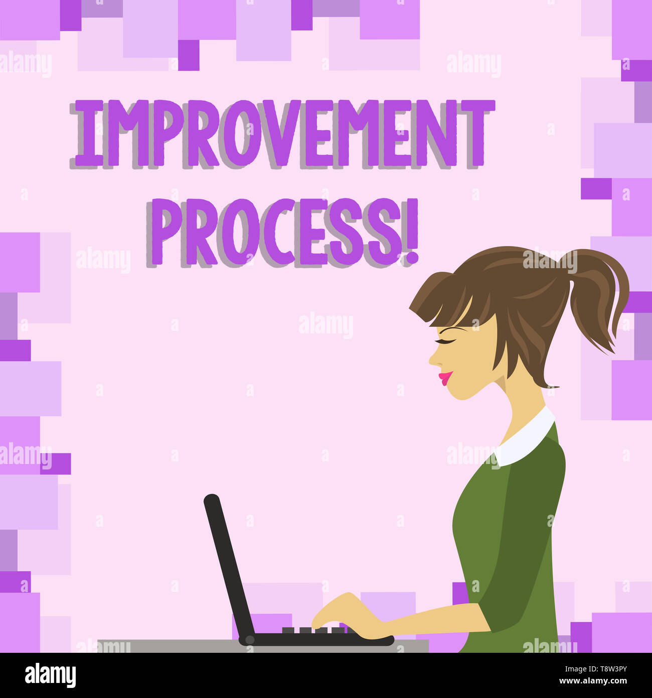 Word writing text Improvement Process. Business photo showcasing ...