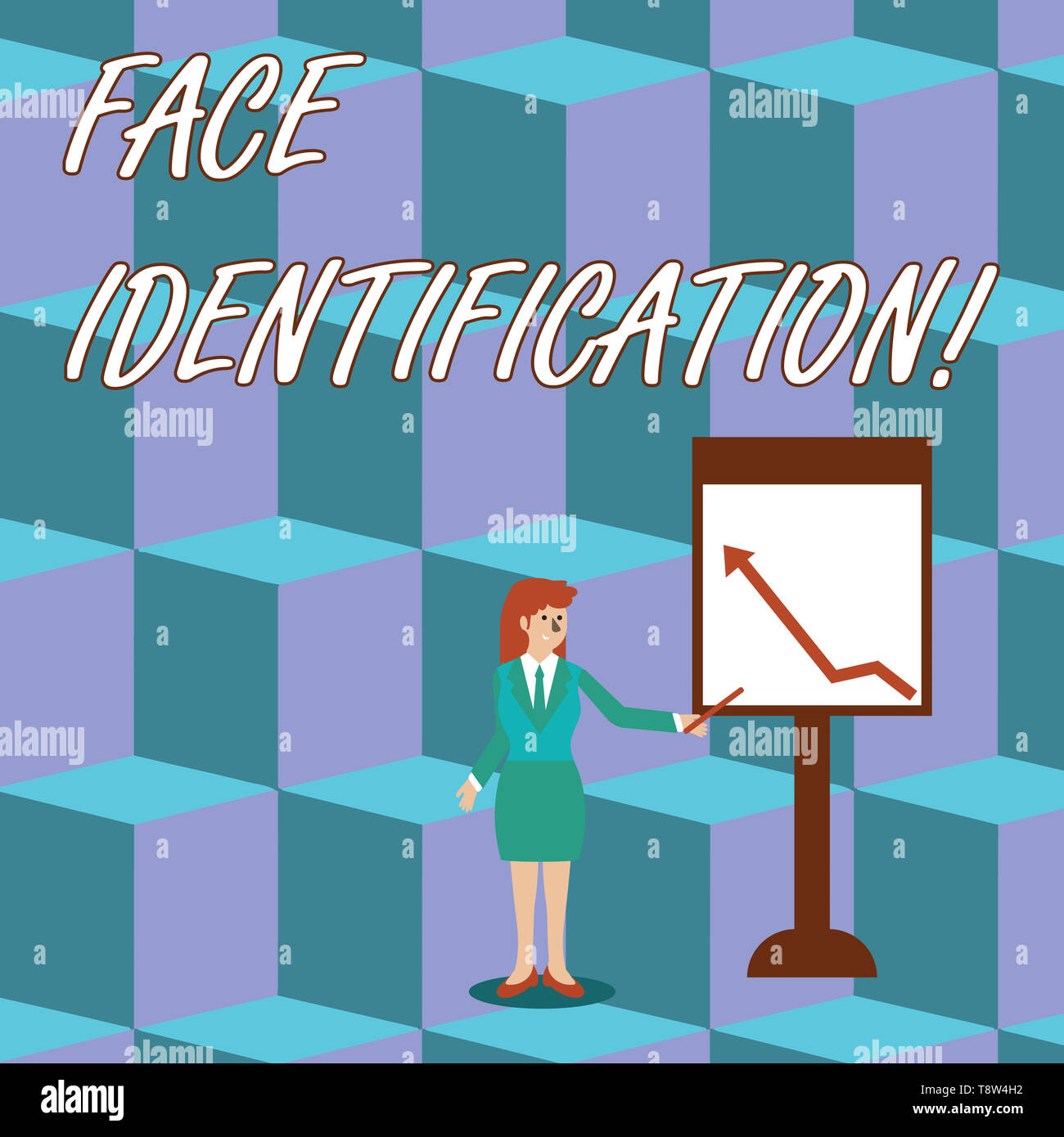 Handwriting text Face Identification. Conceptual photo analyzing ...